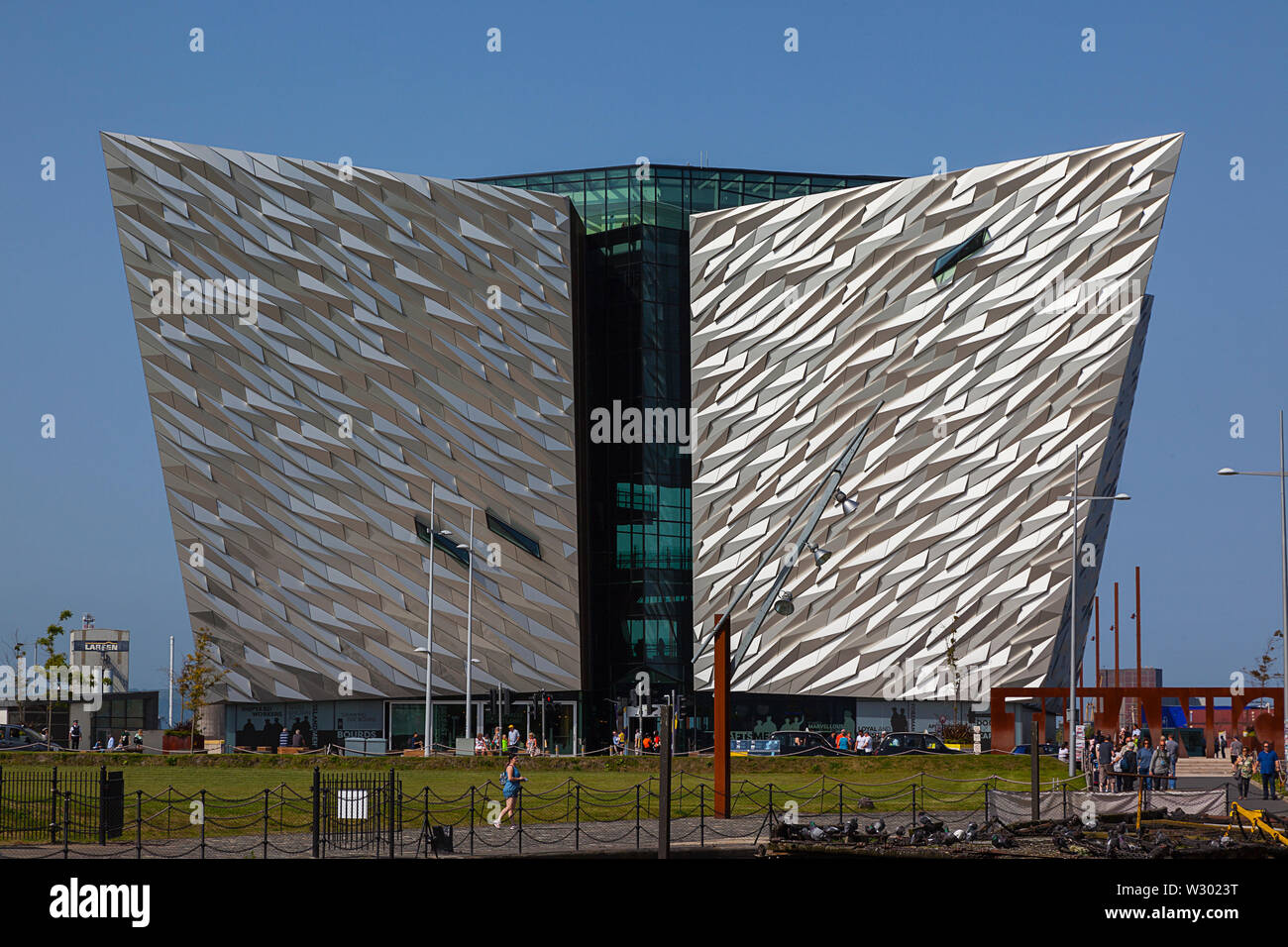 Ireland, North, Belfast, Titanic Quarter, Visitor centre designed by ...