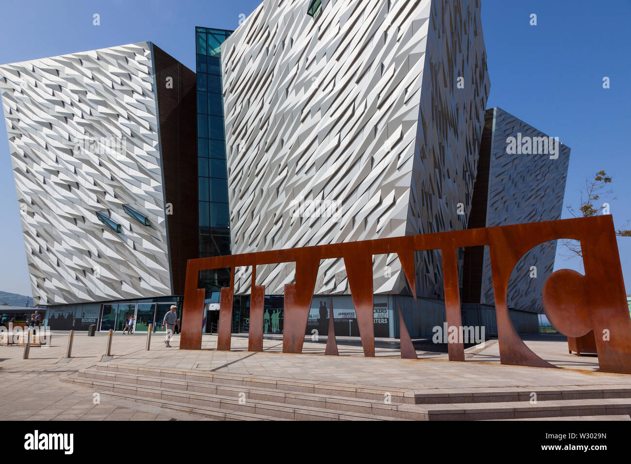 Ireland, North, Belfast, Titanic Quarter, Visitor centre designed by ...