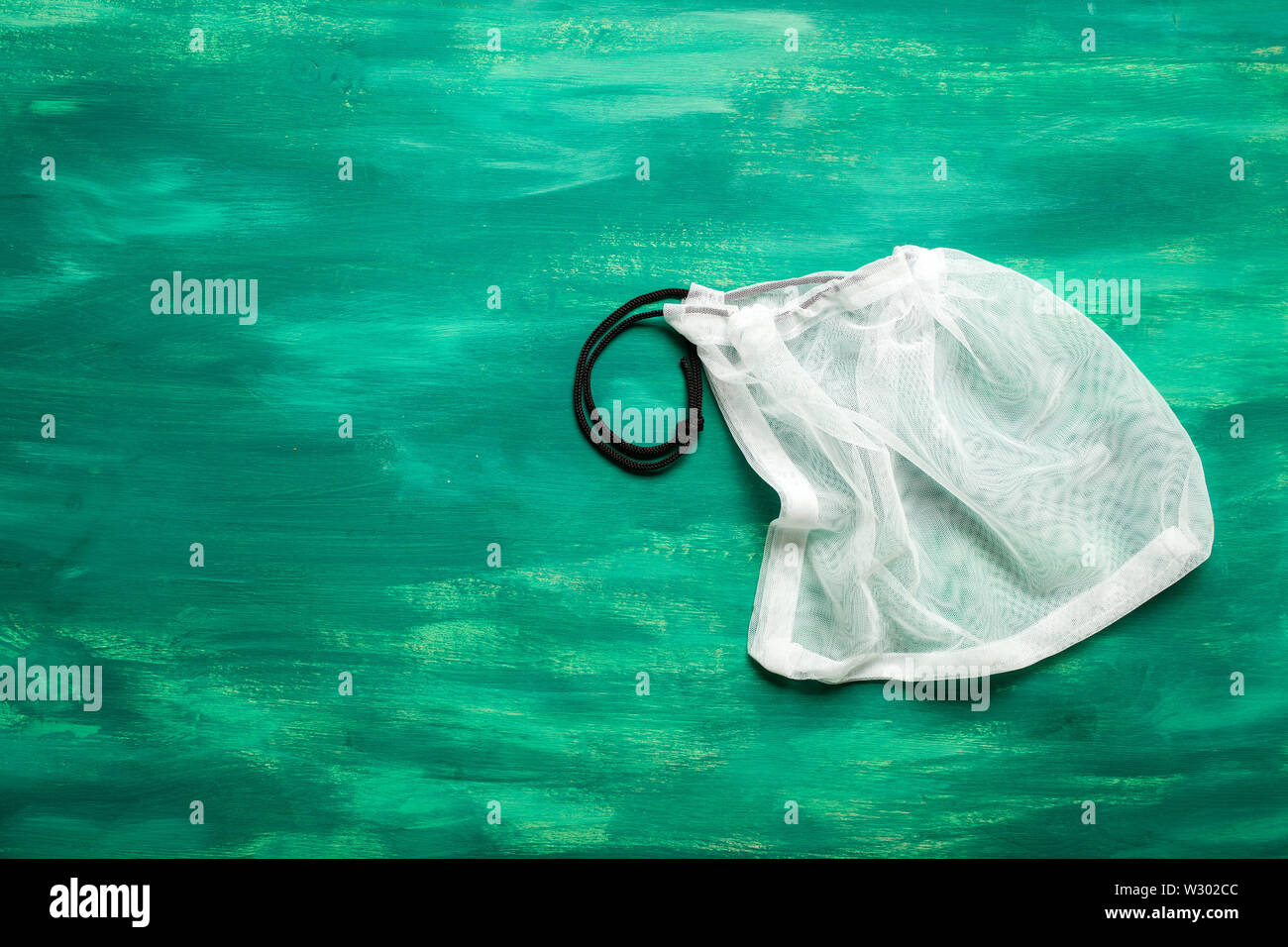 reusable mesh nylon bag, plastic free zero waste concept Stock Photo ...