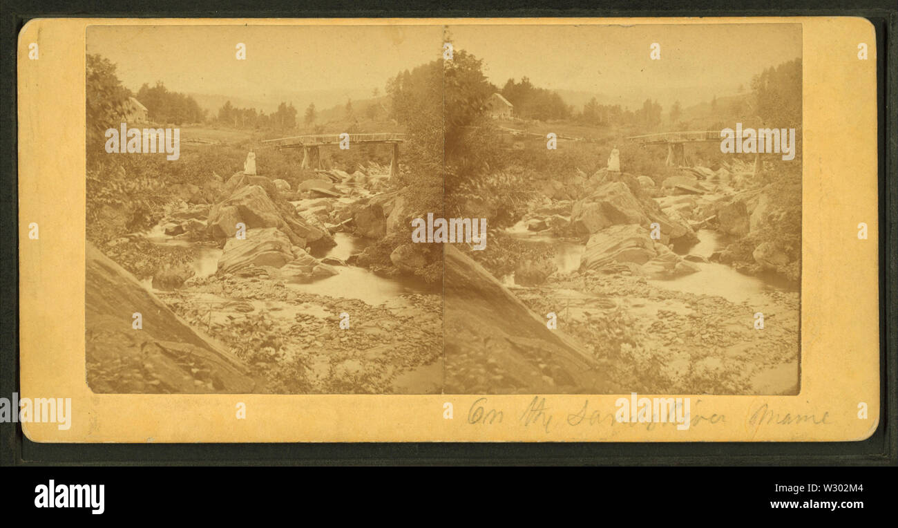 On the Sandy River, Me, from Robert N Dennis collection of stereoscopic ...