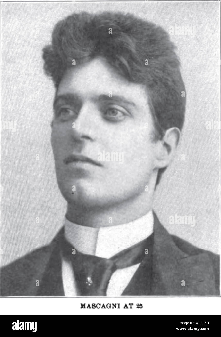 Opera Composer Pietro Mascagni at age 25 Stock Photo - Alamy