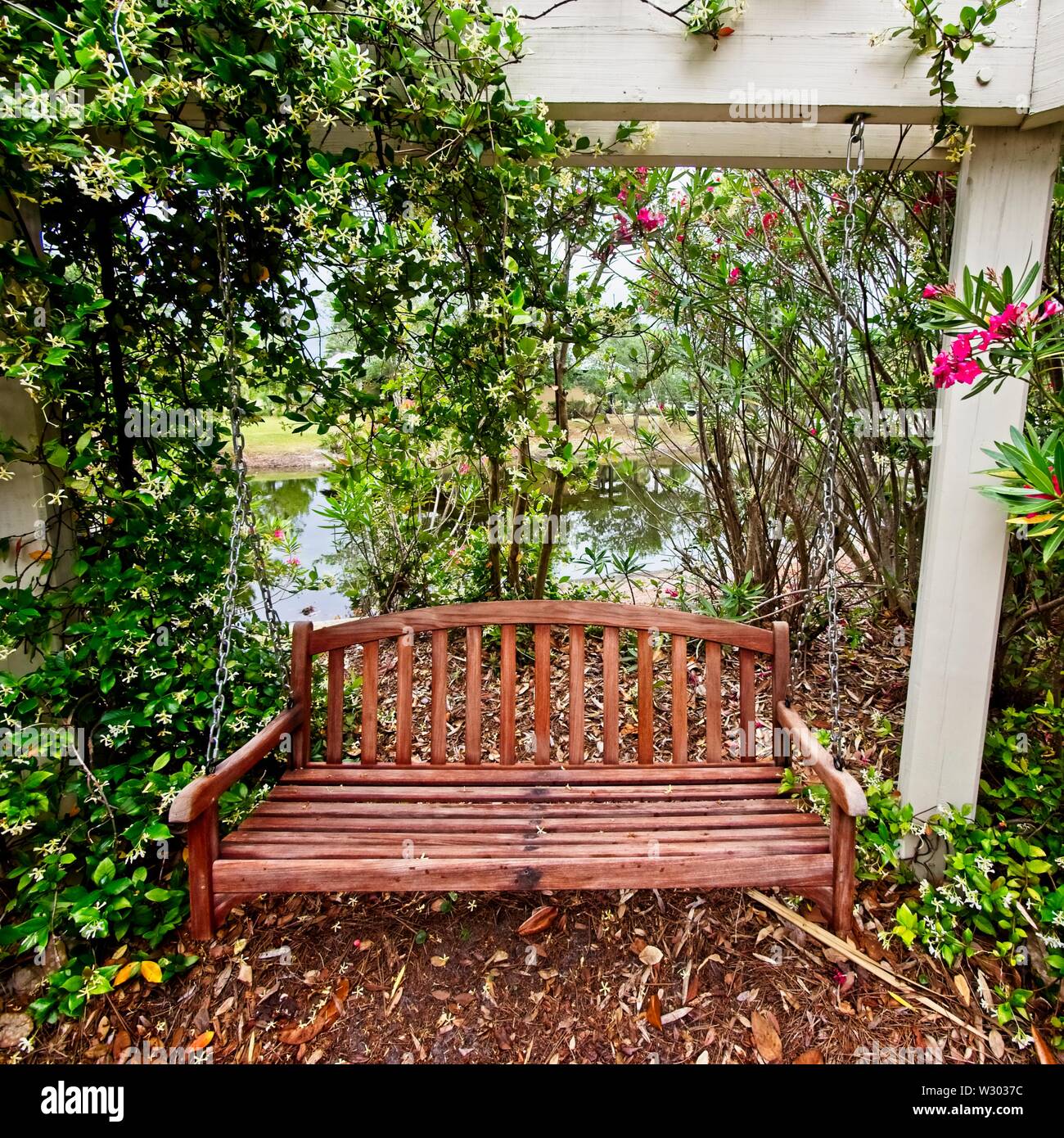 Gulf Shores, AL USA - 05/11/2019 - Bench Swing Stock Photo - Alamy