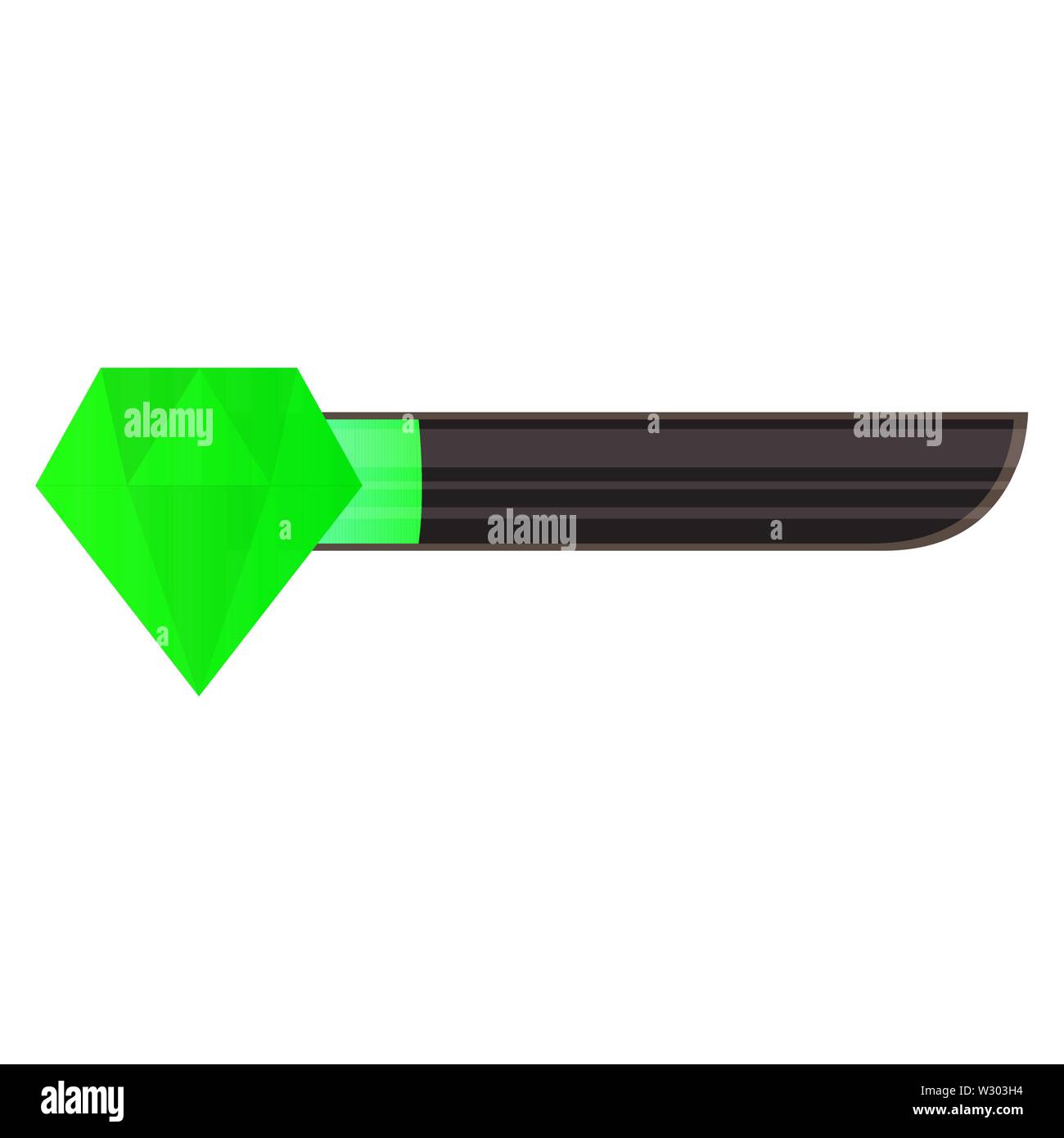 Video game bar with a diamond - Vector Stock Vector Image & Art - Alamy