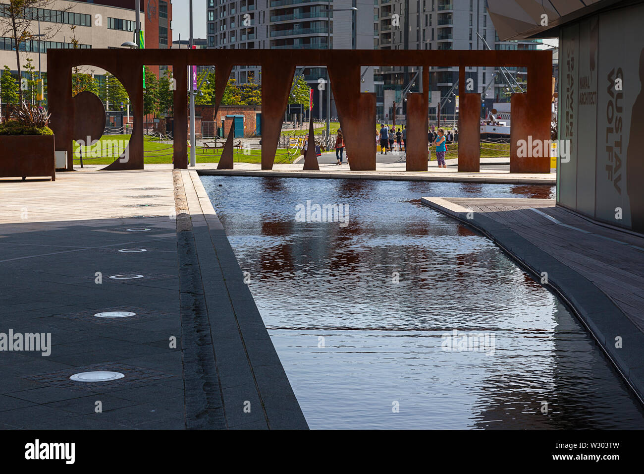 Ireland, North, Belfast, Titanic Quarter, Visitor centre designed by ...