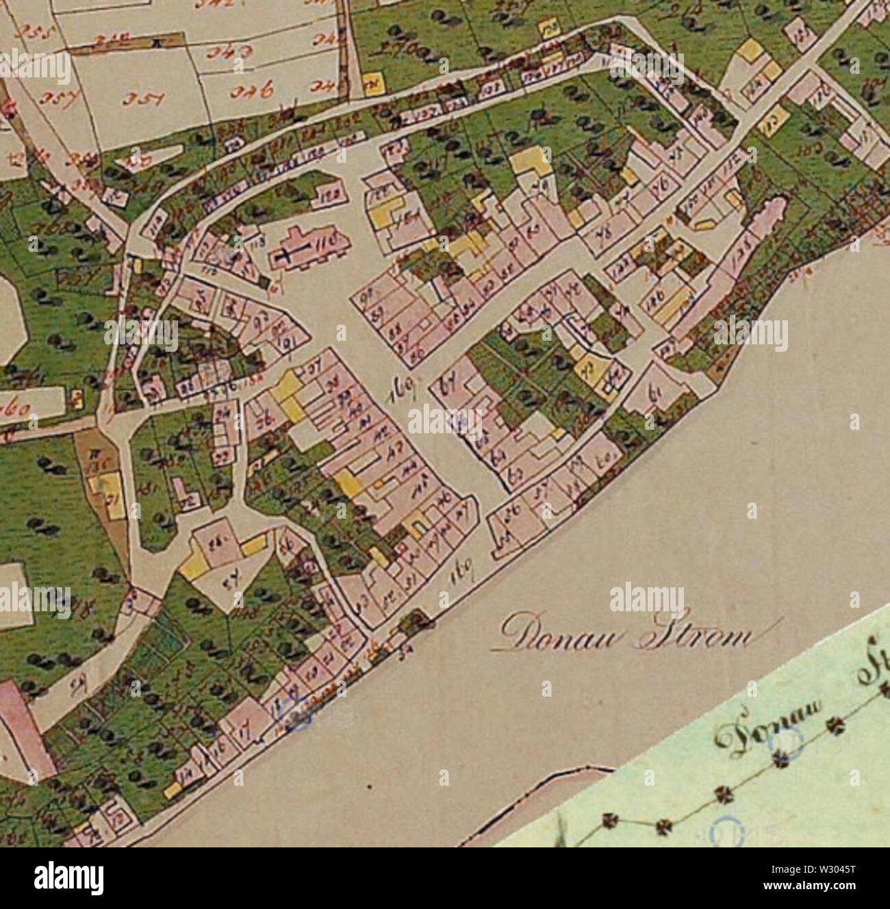 Ottensheim Stadt Plan Stock Photo - Alamy