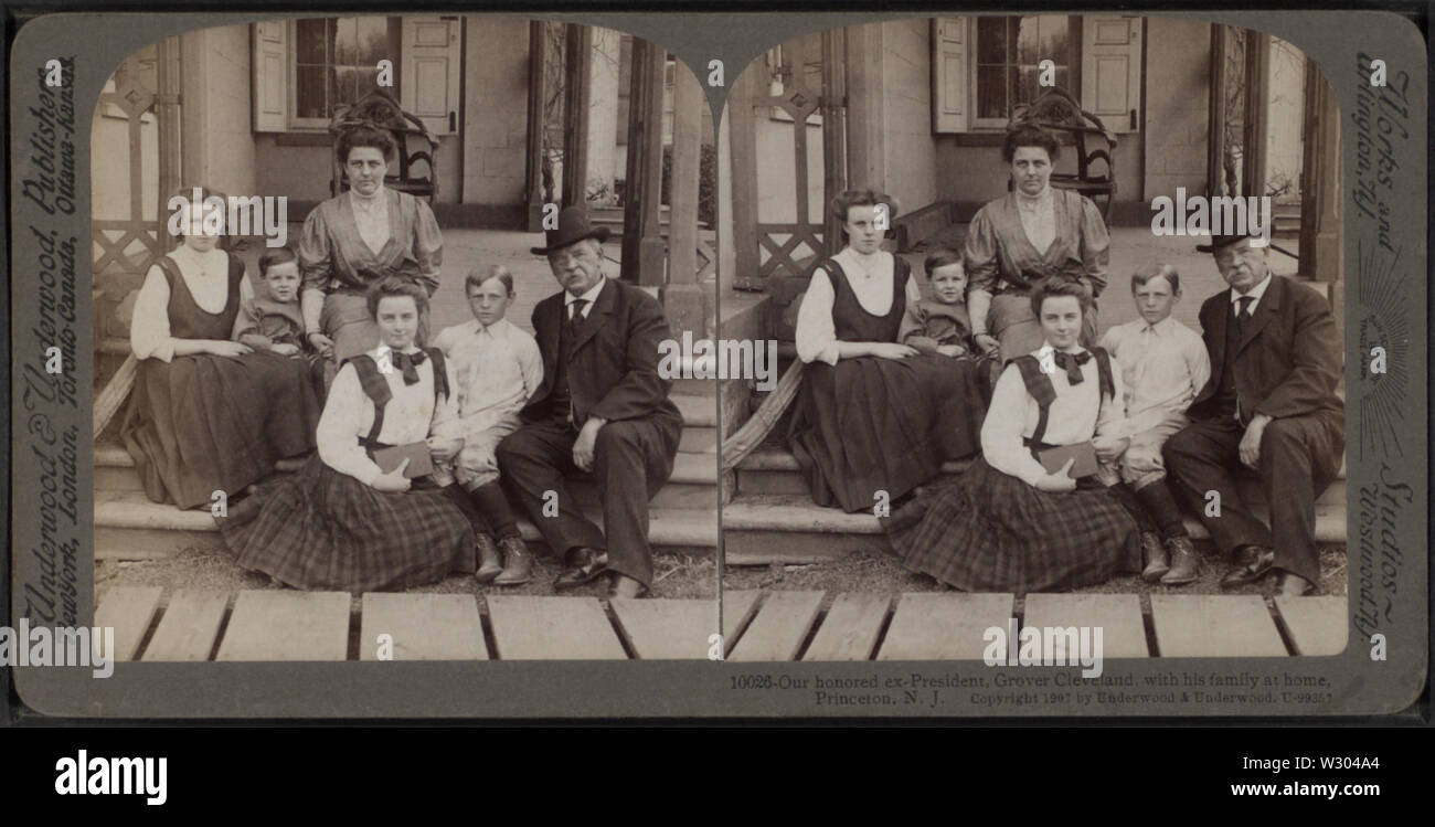 Our beloved ex President Grover Cleveland, with his family at home ...
