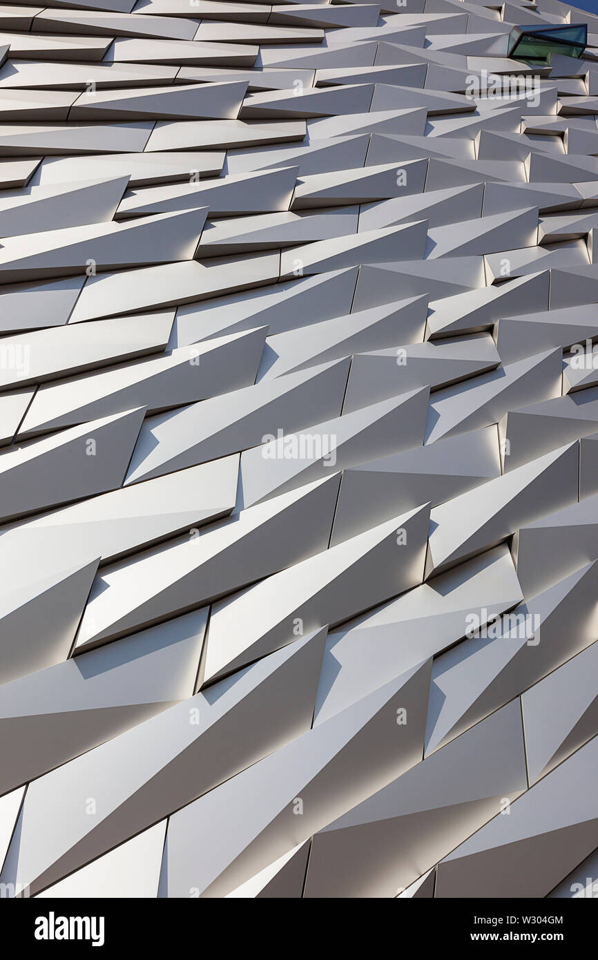 Ireland, North, Belfast, Titanic Quarter, Visitor centre designed by ...