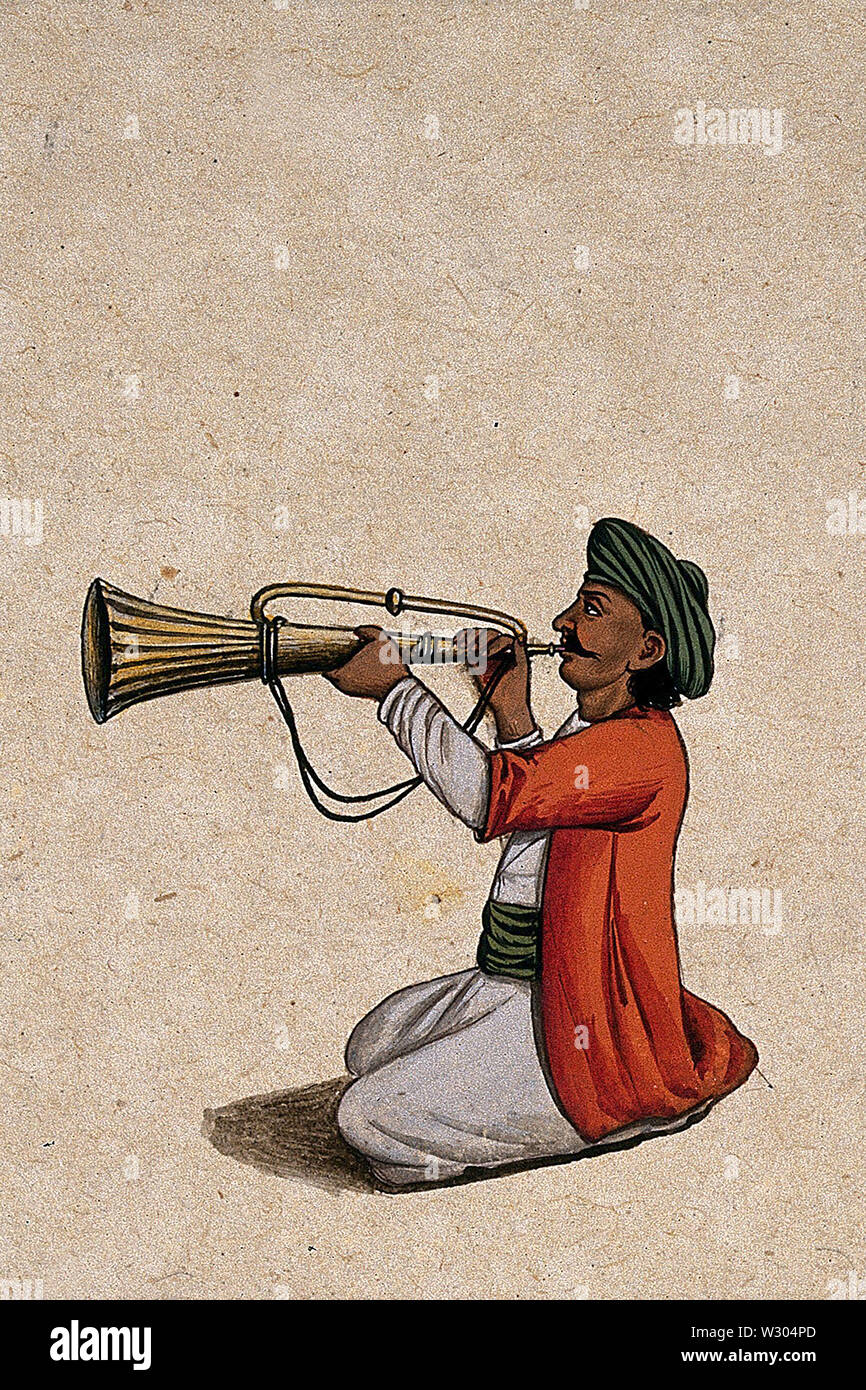 Indian trumpet hi-res stock photography and images - Alamy