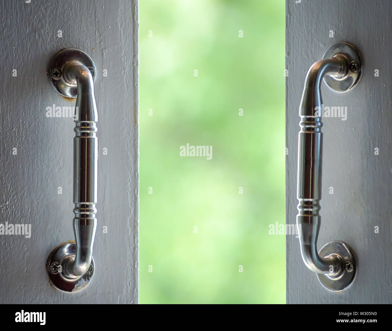 Open windows view through onto beautiful landscape with relax Stock ...