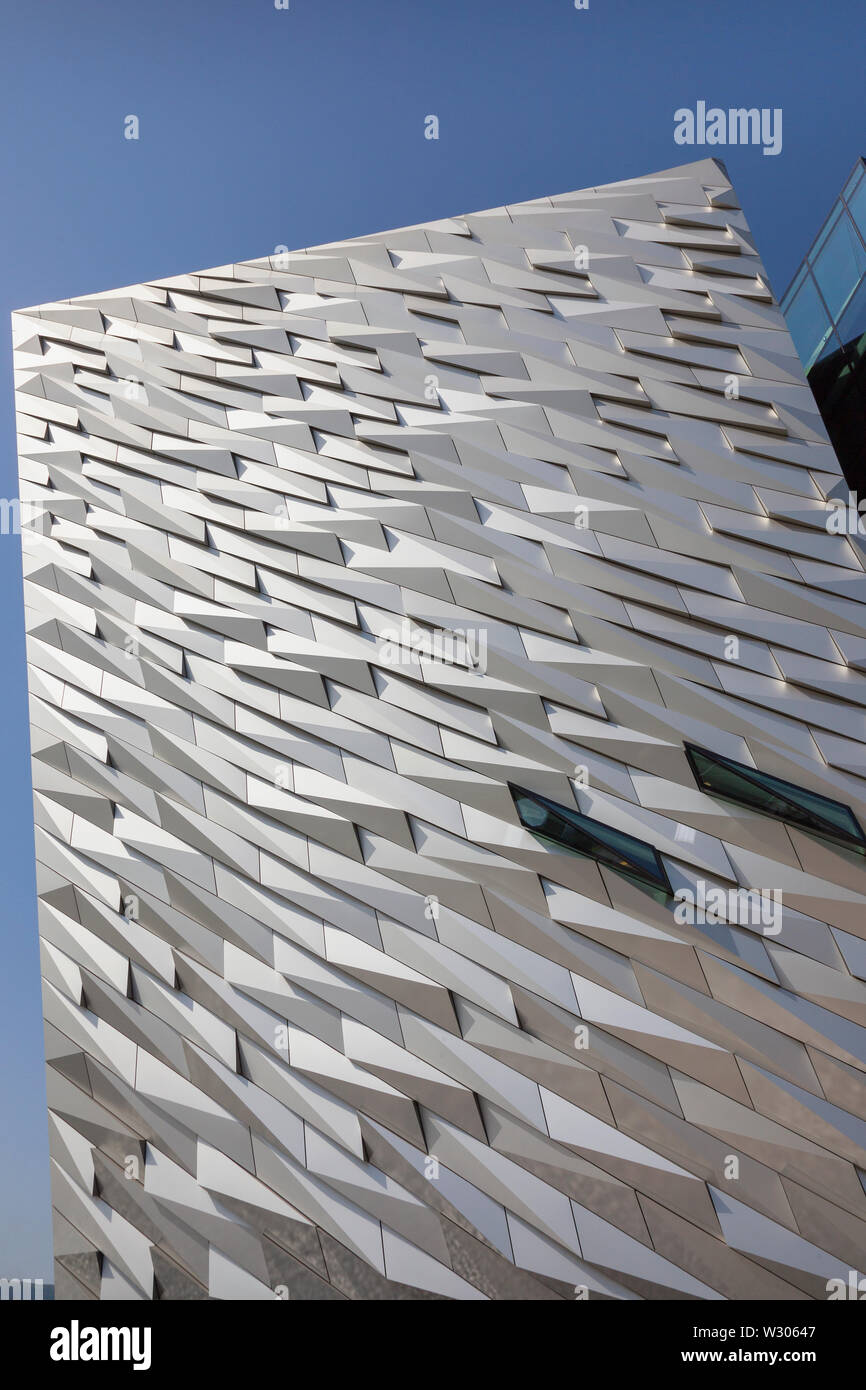 Ireland, North, Belfast, Titanic Quarter, Visitor centre designed by ...