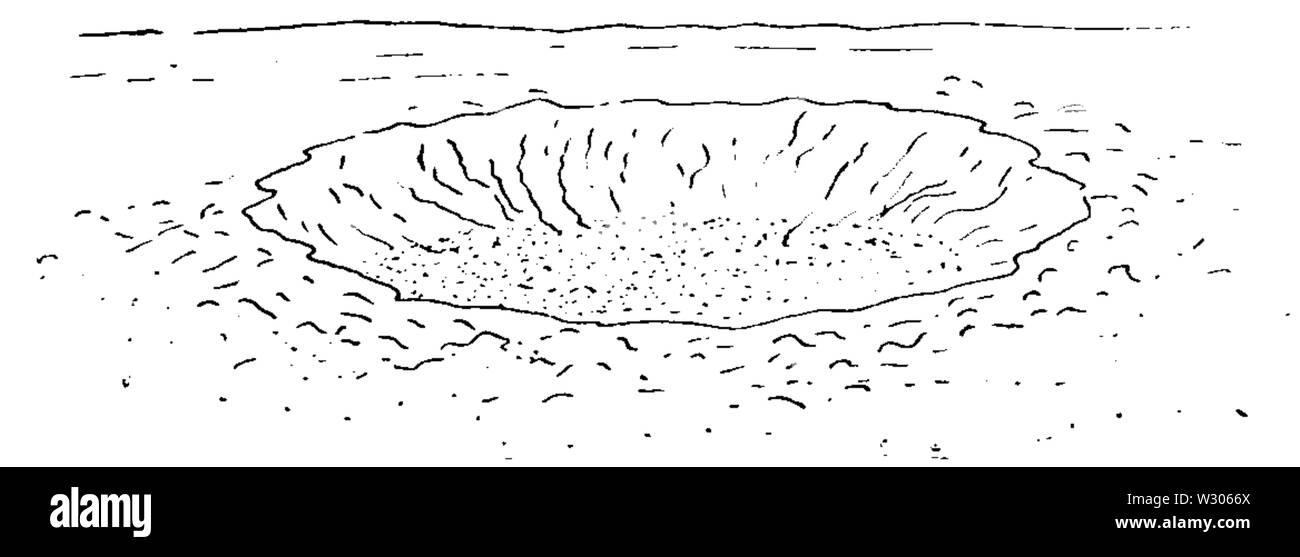 PSM V54 D529 Coon butte formed by meteor impact Stock Photo - Alamy