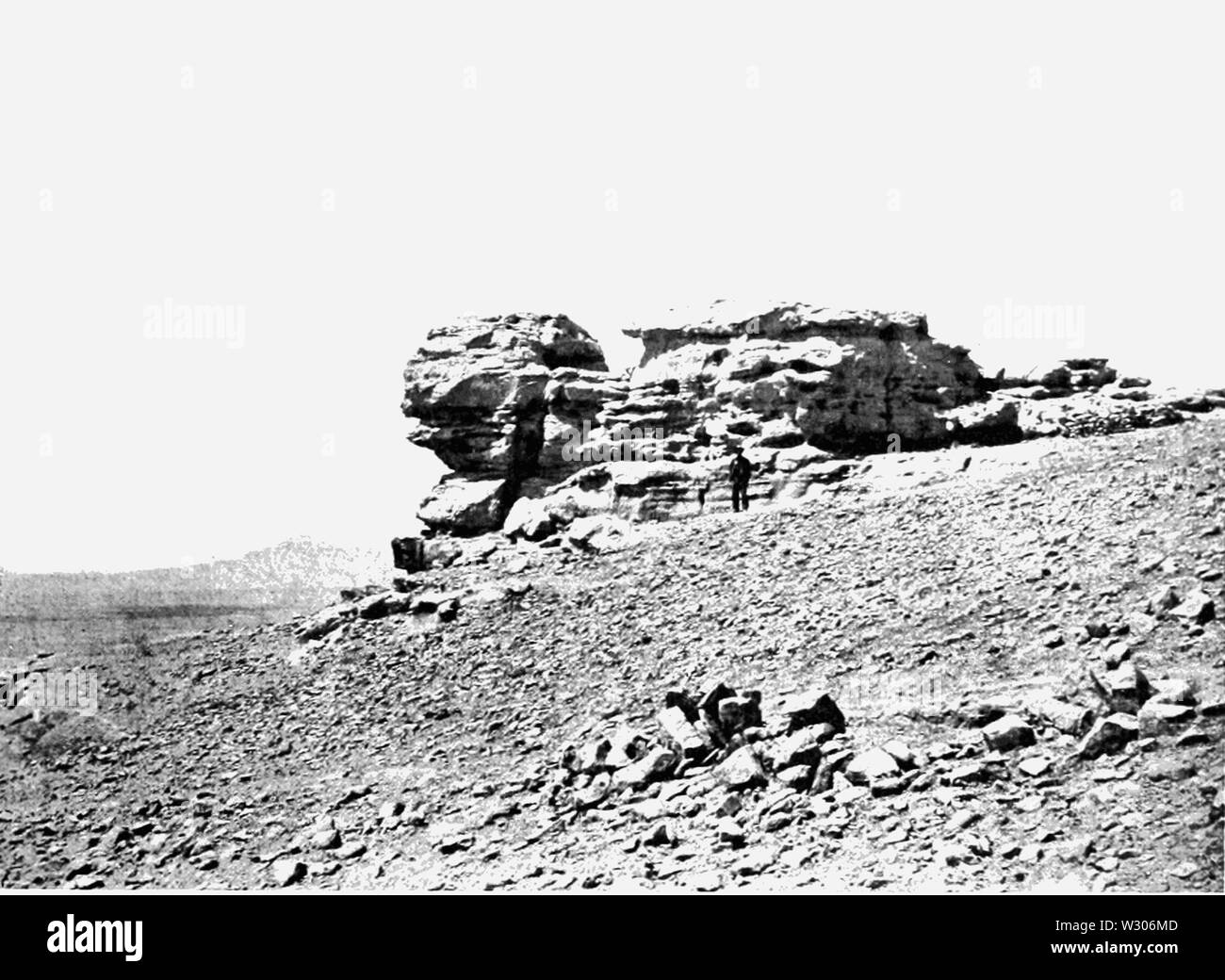 PSM V55 D765 Oraibi rock of the principal oraibi shrine of katcin kiku ...