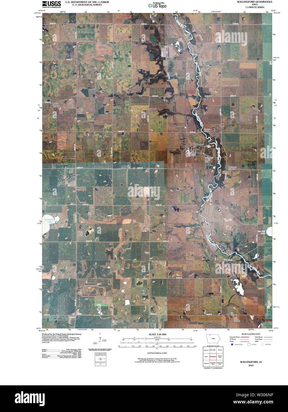 Wallingford map Cut Out Stock Images & Pictures - Alamy