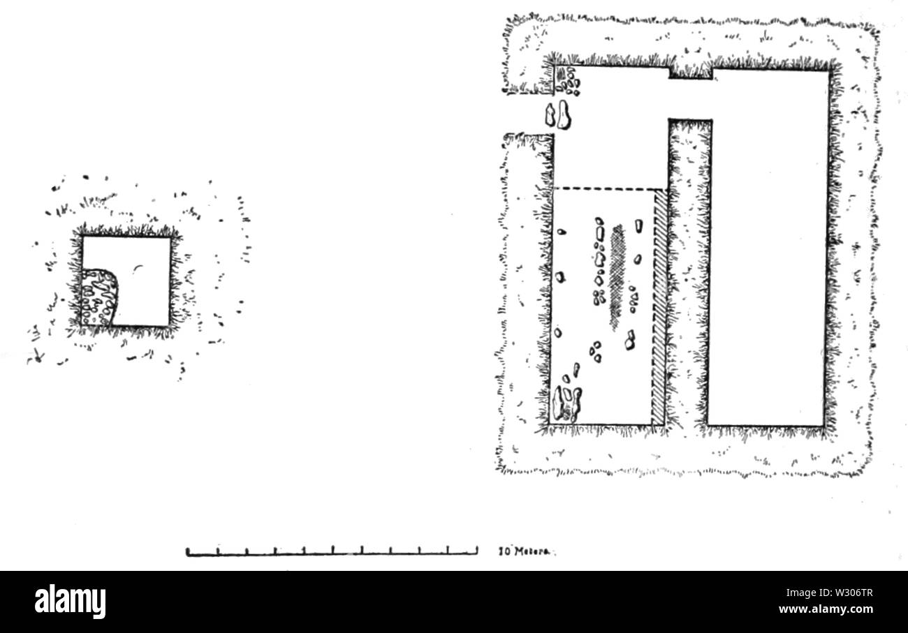 PSM V56 D0170 House plan of eric the red Stock Photo - Alamy