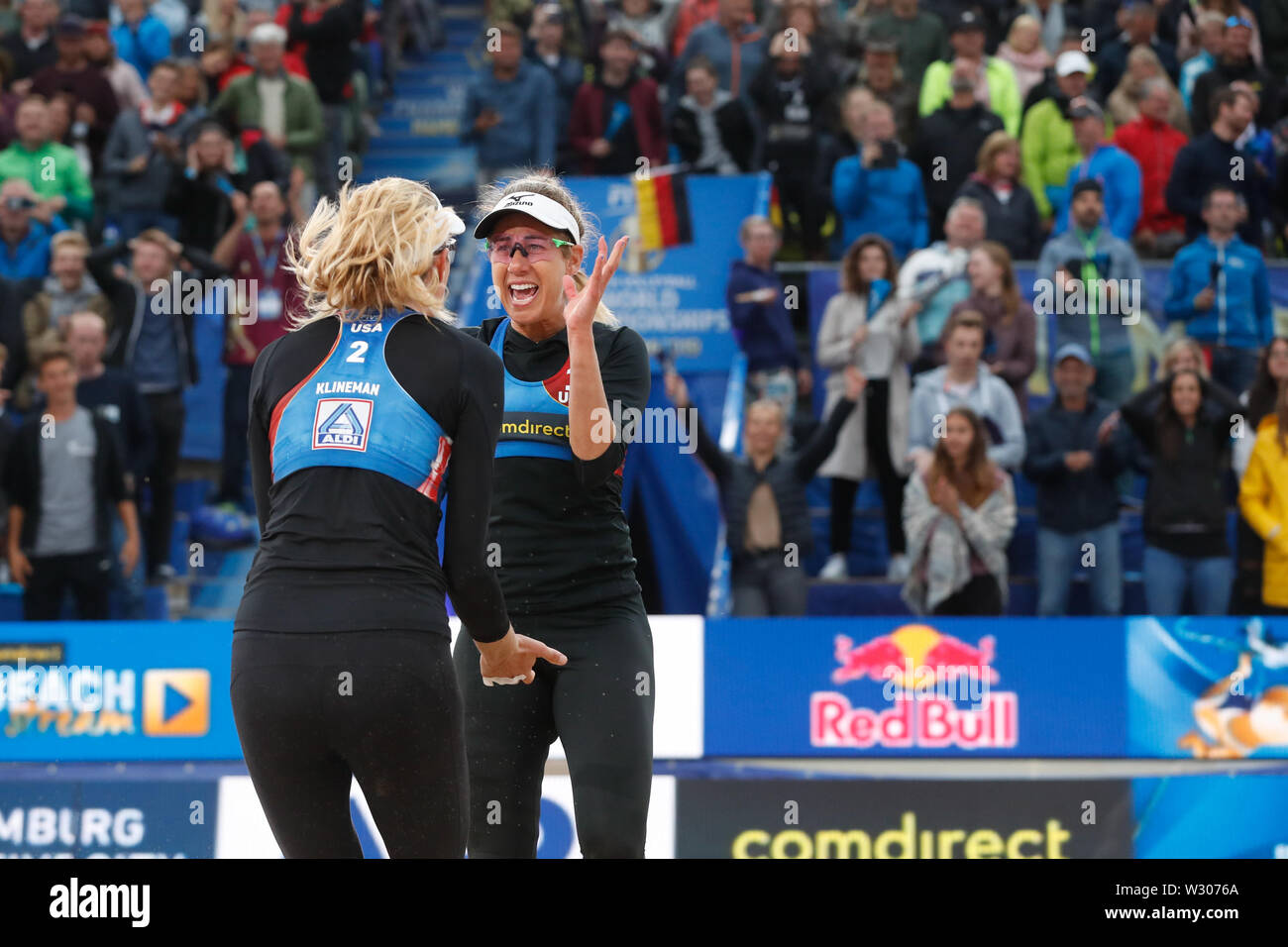 5 july 2019 Hamburg, Germany Wolrd Championship Beachvolleybal WK ...