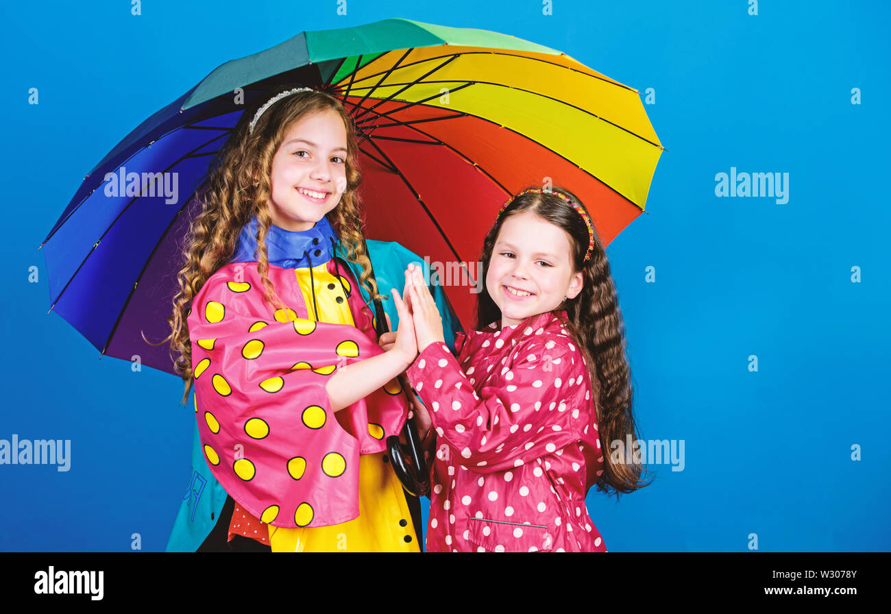 cheerful hipster children, sisterhood. family bonds. Little girls in ...