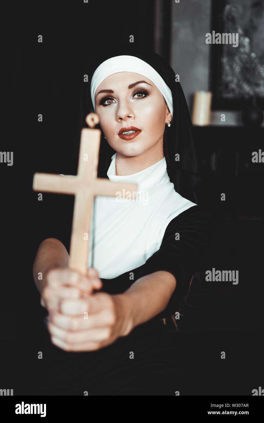 The nun and the devil hi-res stock photography and images - Alamy