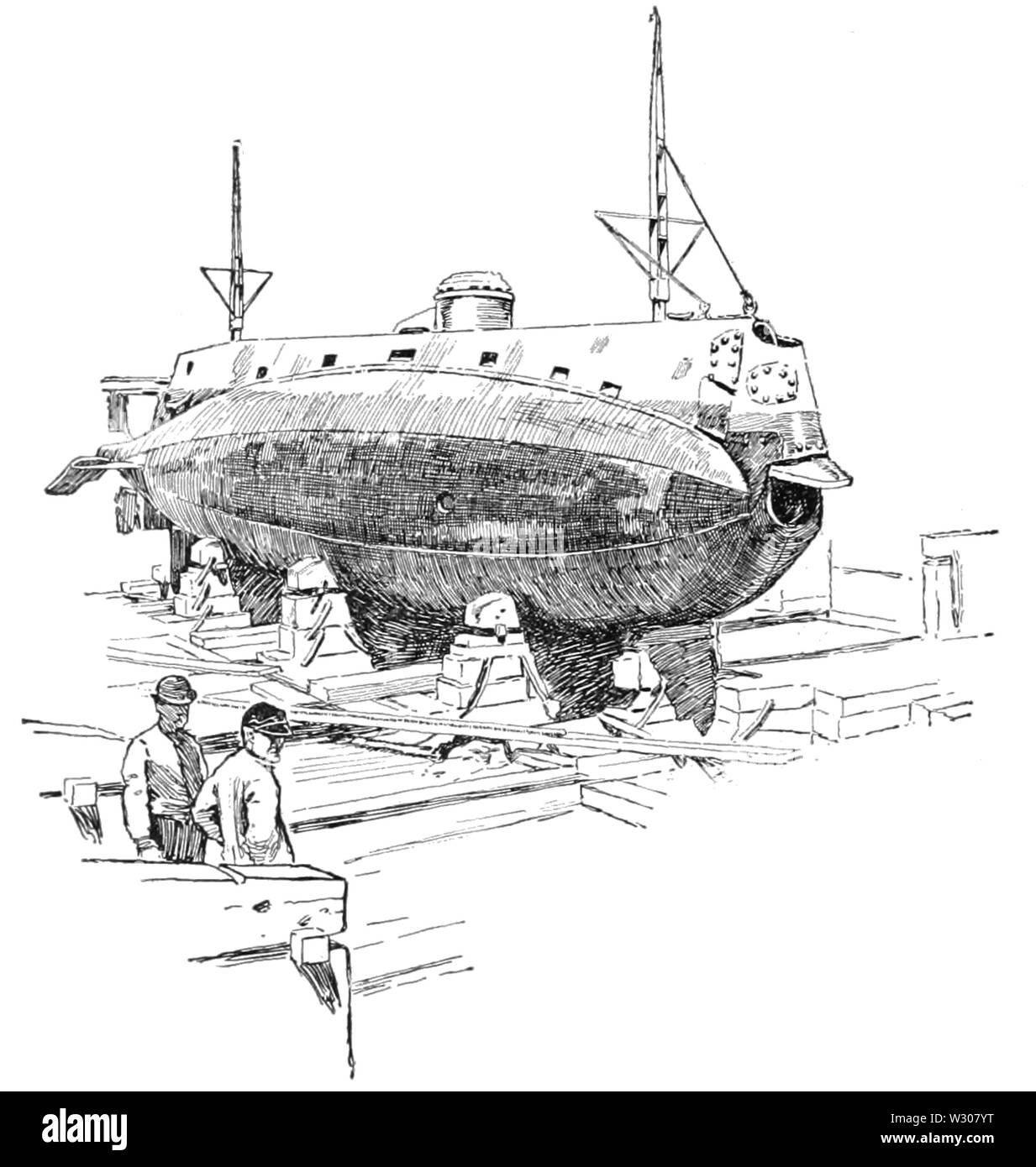 Submarine in dry dock hi-res stock photography and images - Alamy