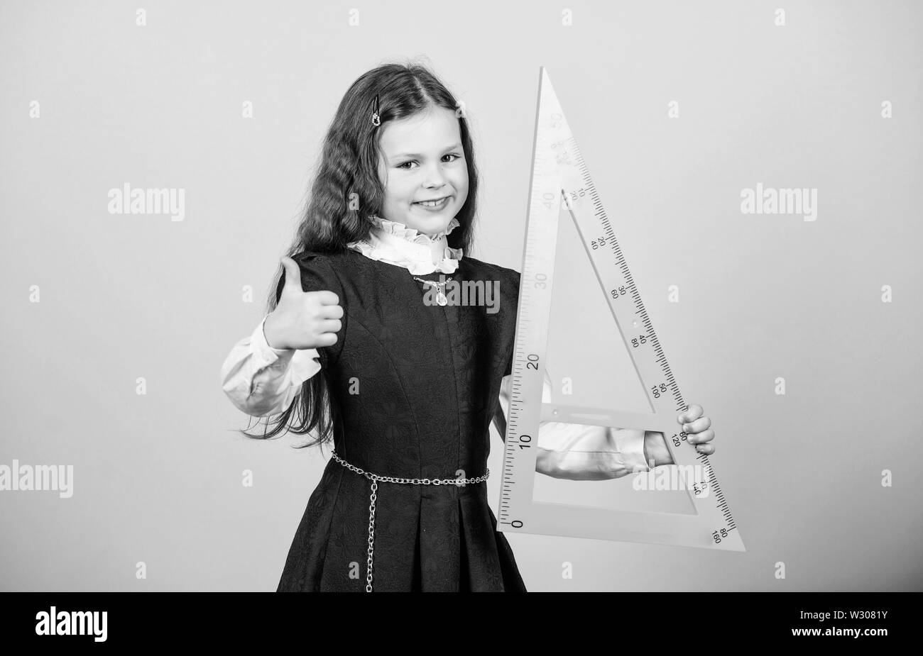 I love mathematics. Education and school concept. Smart and clever ...