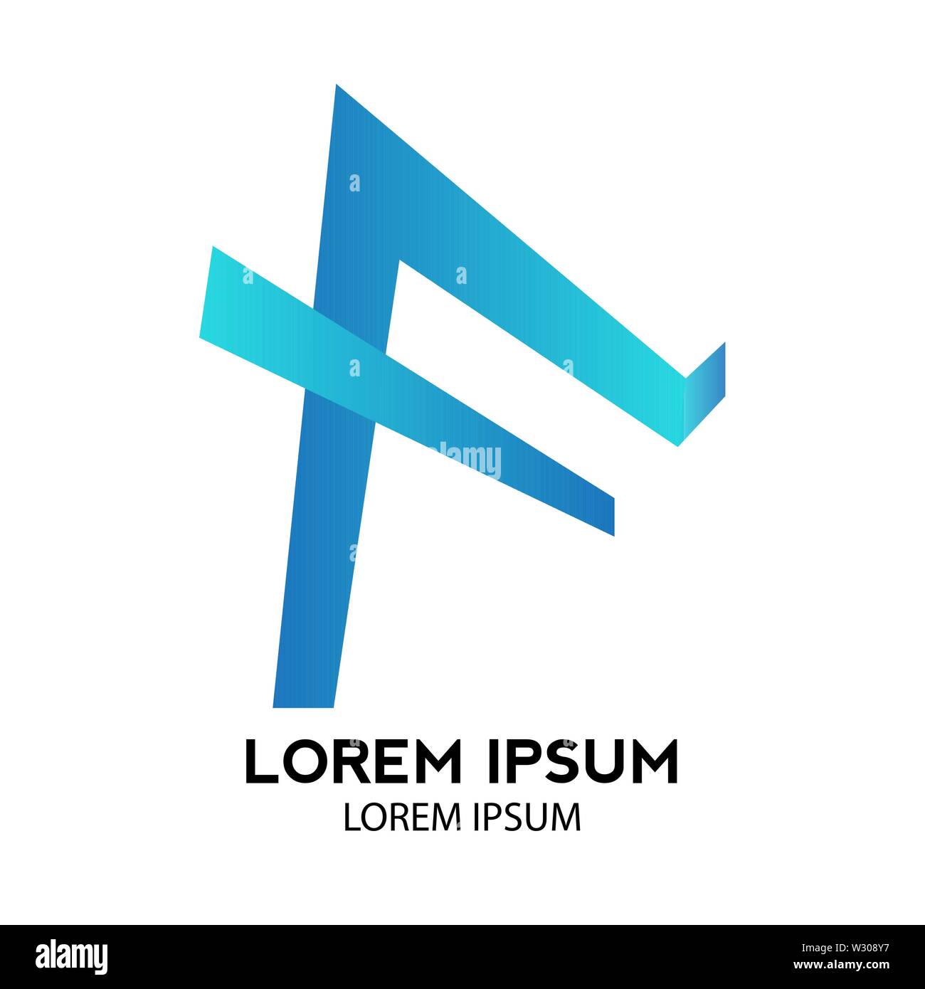 Isolated abstract business logo with text - Vector Stock Vector Image ...