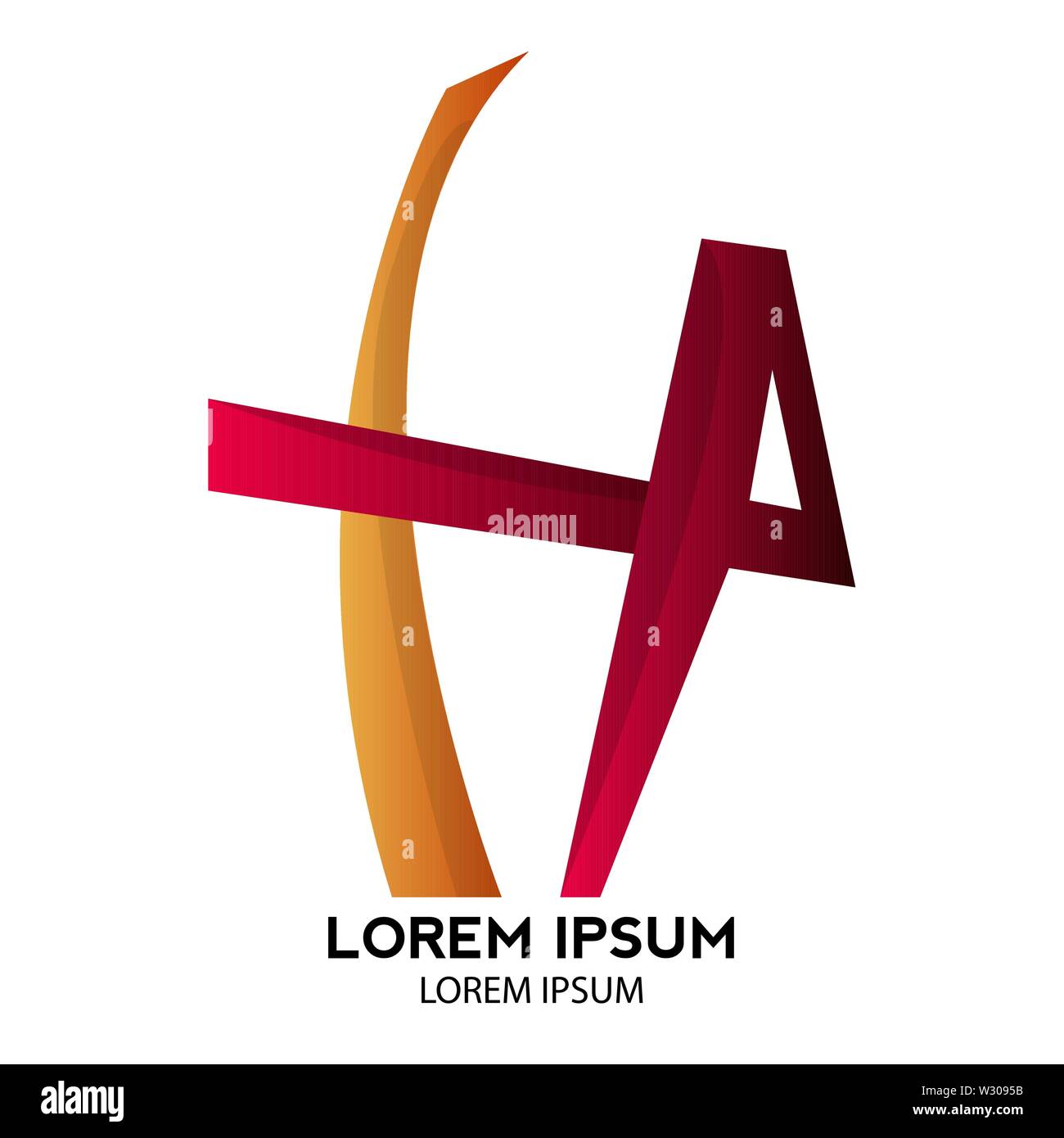 Isolated abstract business logo with text - Vector Stock Vector Image ...