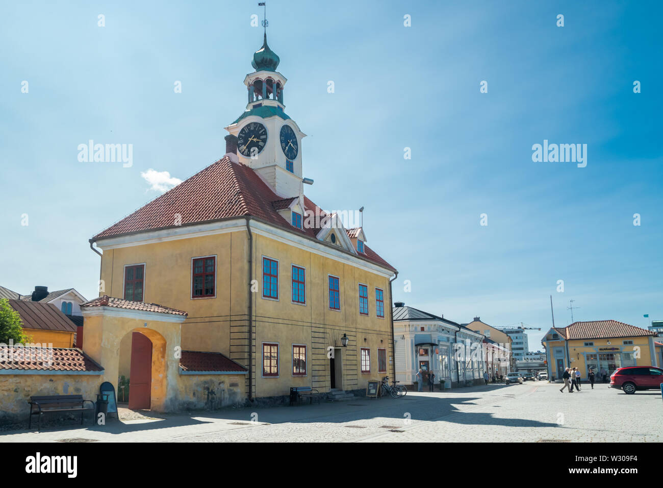 Rauma, Finland - 27 June, 2019: Old Rauma, one of UNESCO World Heritage ...