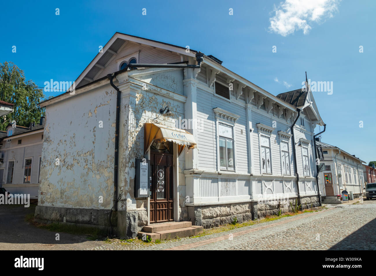 Rauma, Finland - 27 June, 2019: Old Rauma, one of UNESCO World Heritage ...