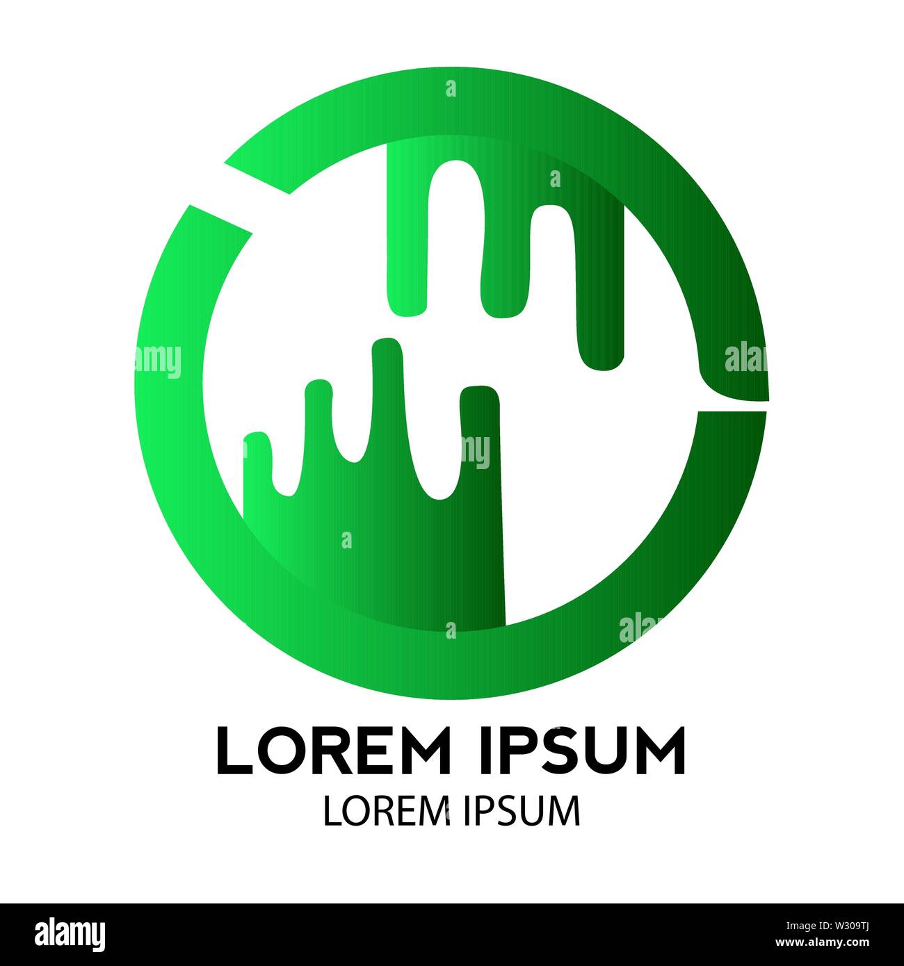 Isolated abstract business logo with text - Vector Stock Vector Image ...