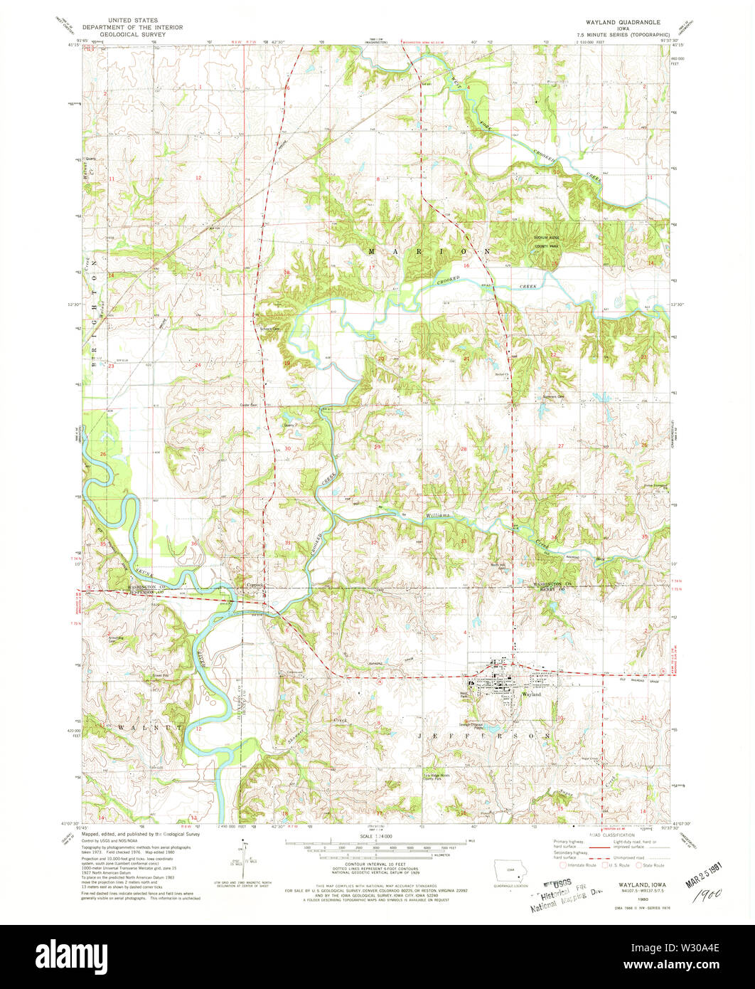 Map of wayland Cut Out Stock Images & Pictures - Alamy