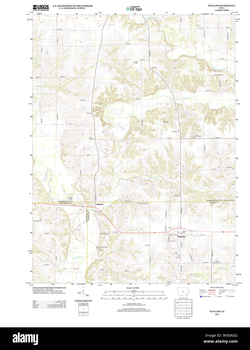 Map of wayland Cut Out Stock Images & Pictures - Alamy