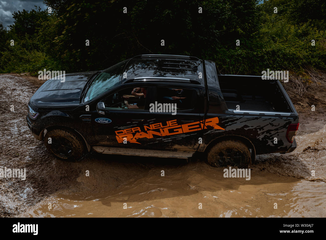 Adventure and 4WD Offroad fair in Bad Kissingen, Germany Stock Photo ...