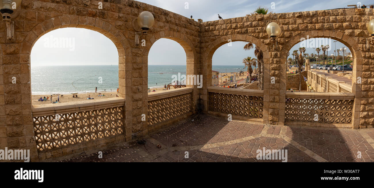 Tel Aviv, Israel - April 13, 2019: Beautiful View of Gavat Alia Beach ...