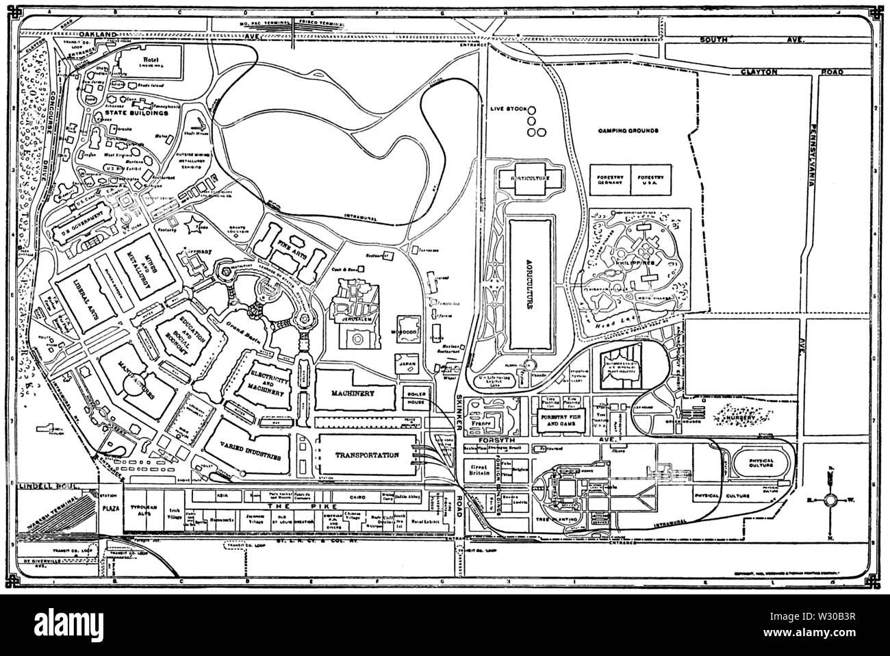 Grounds map Black and White Stock Photos & Images - Alamy