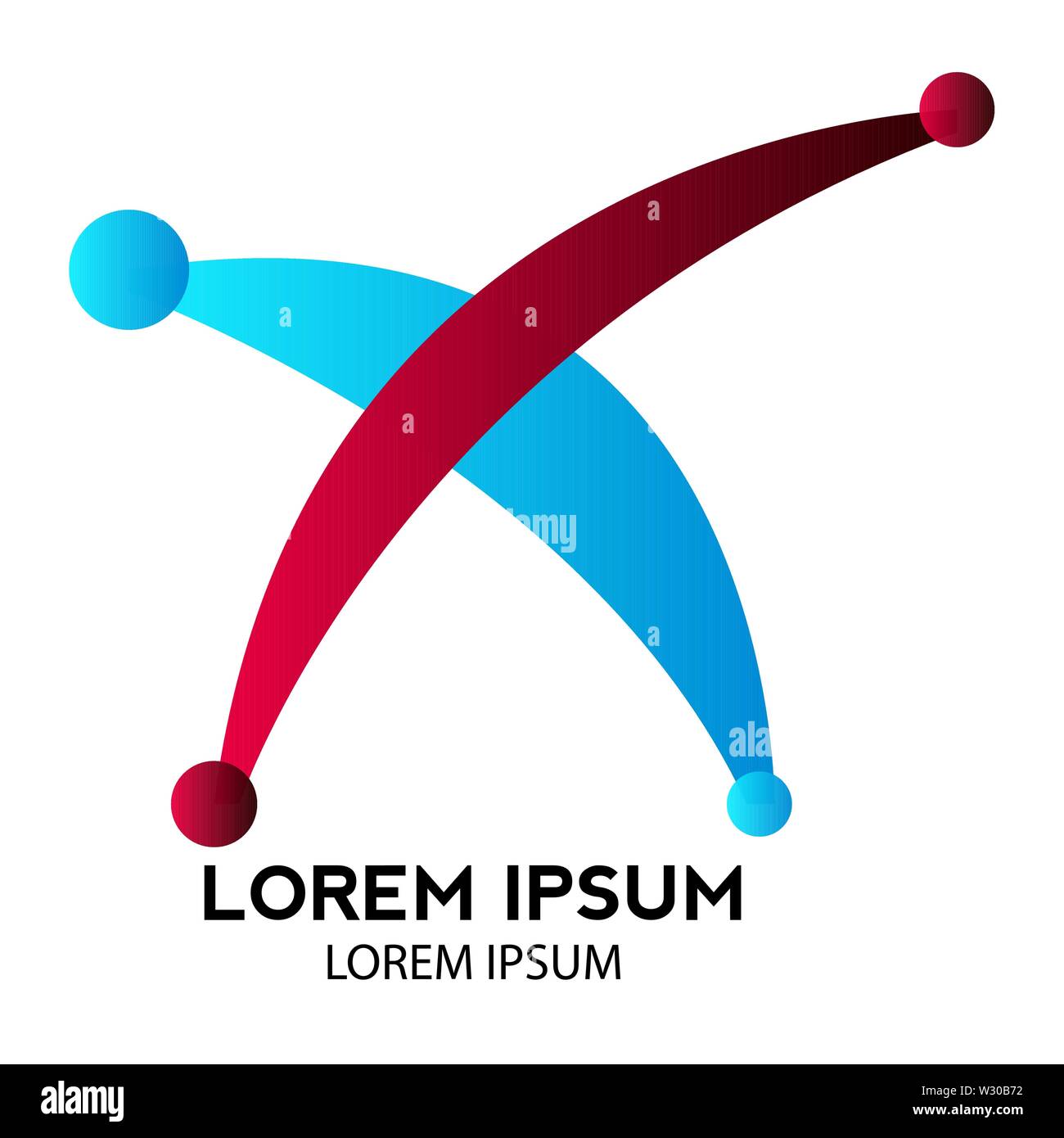 Isolated abstract business logo with text - Vector Stock Vector Image ...