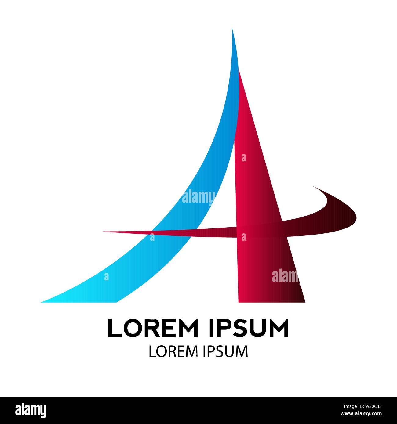 Isolated abstract business logo with text - Vector Stock Vector Image ...