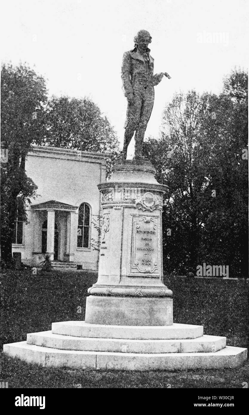PSM V65 D478 Washington monument to benjamin rush Stock Photo - Alamy