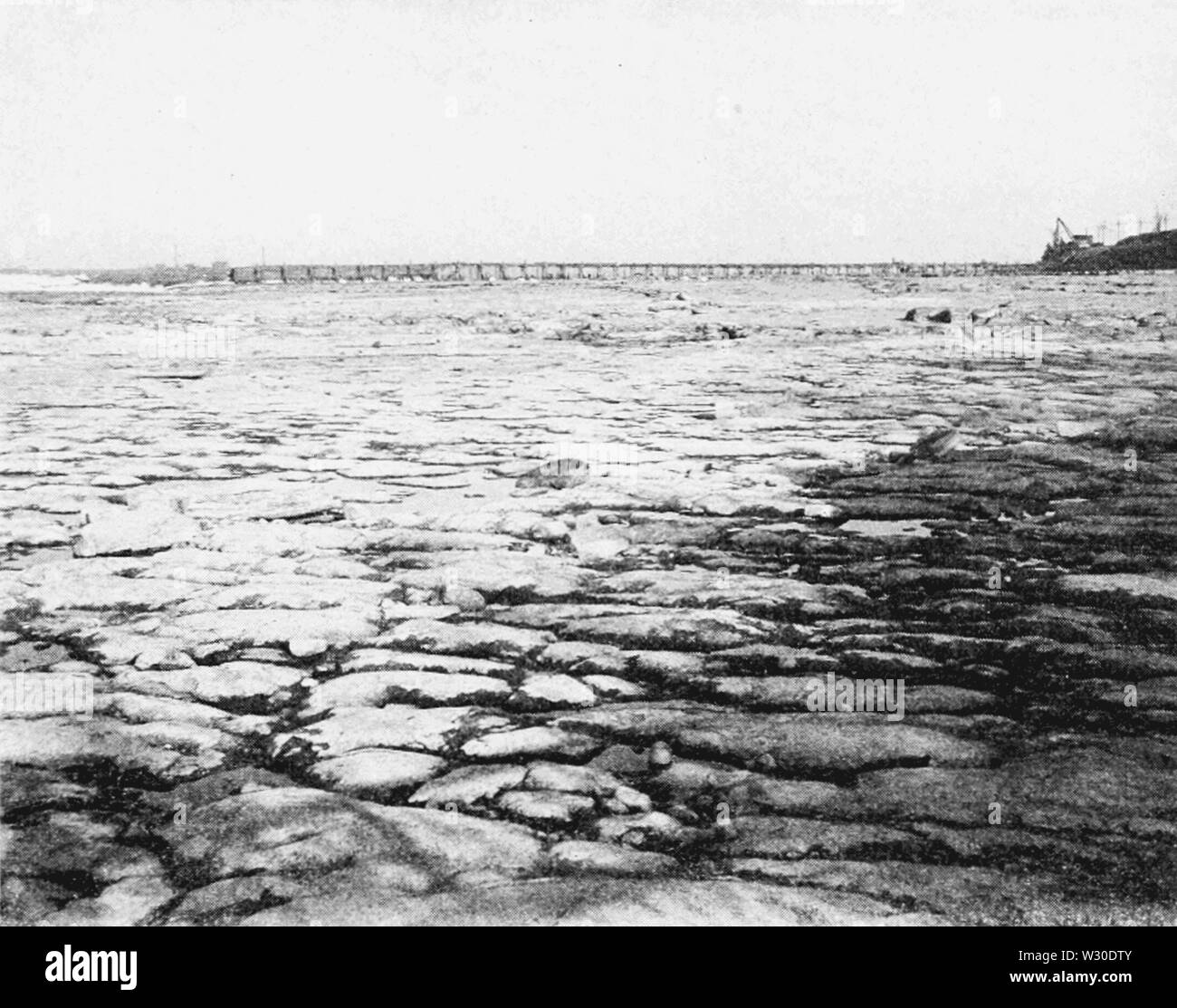 PSM V66 D503 Dry rock bed due to a canadian wing dam on the niagara ...