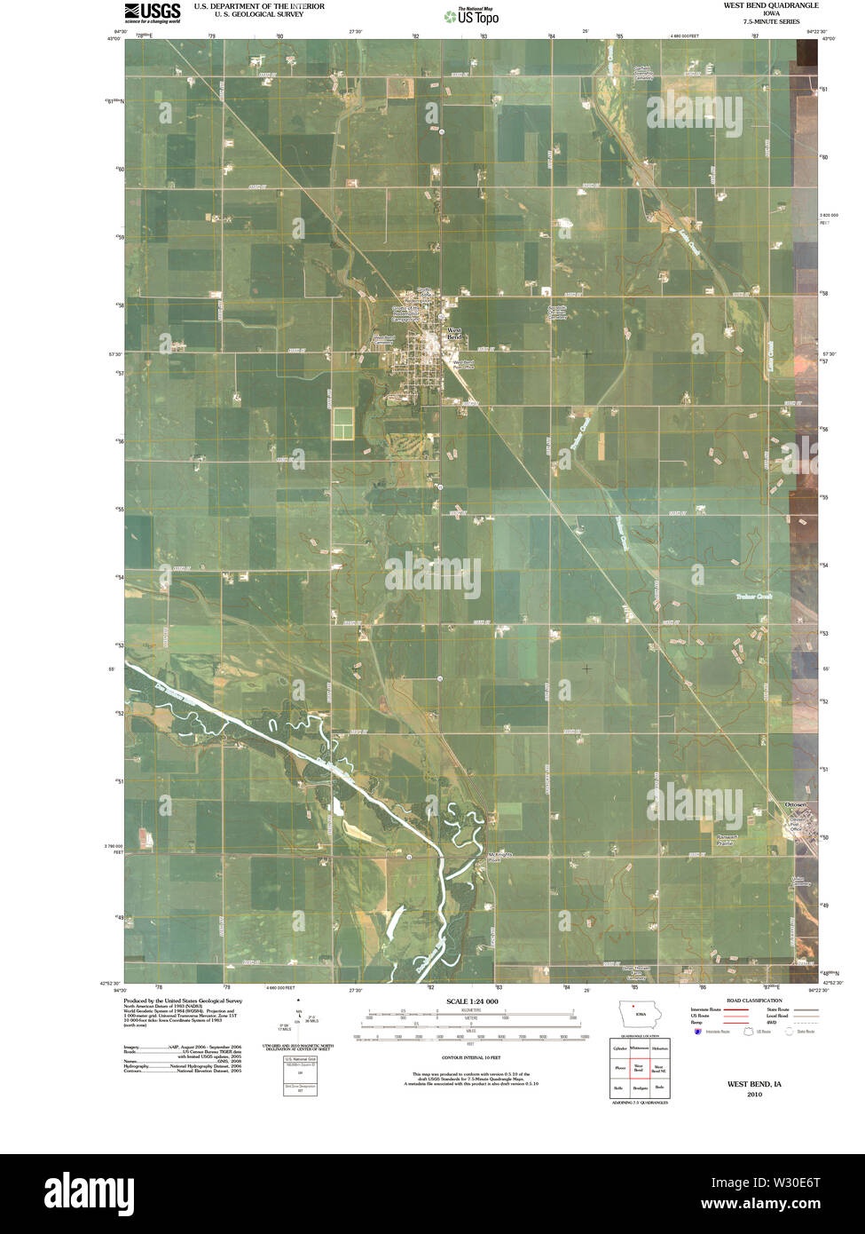 West bend map Cut Out Stock Images & Pictures - Alamy