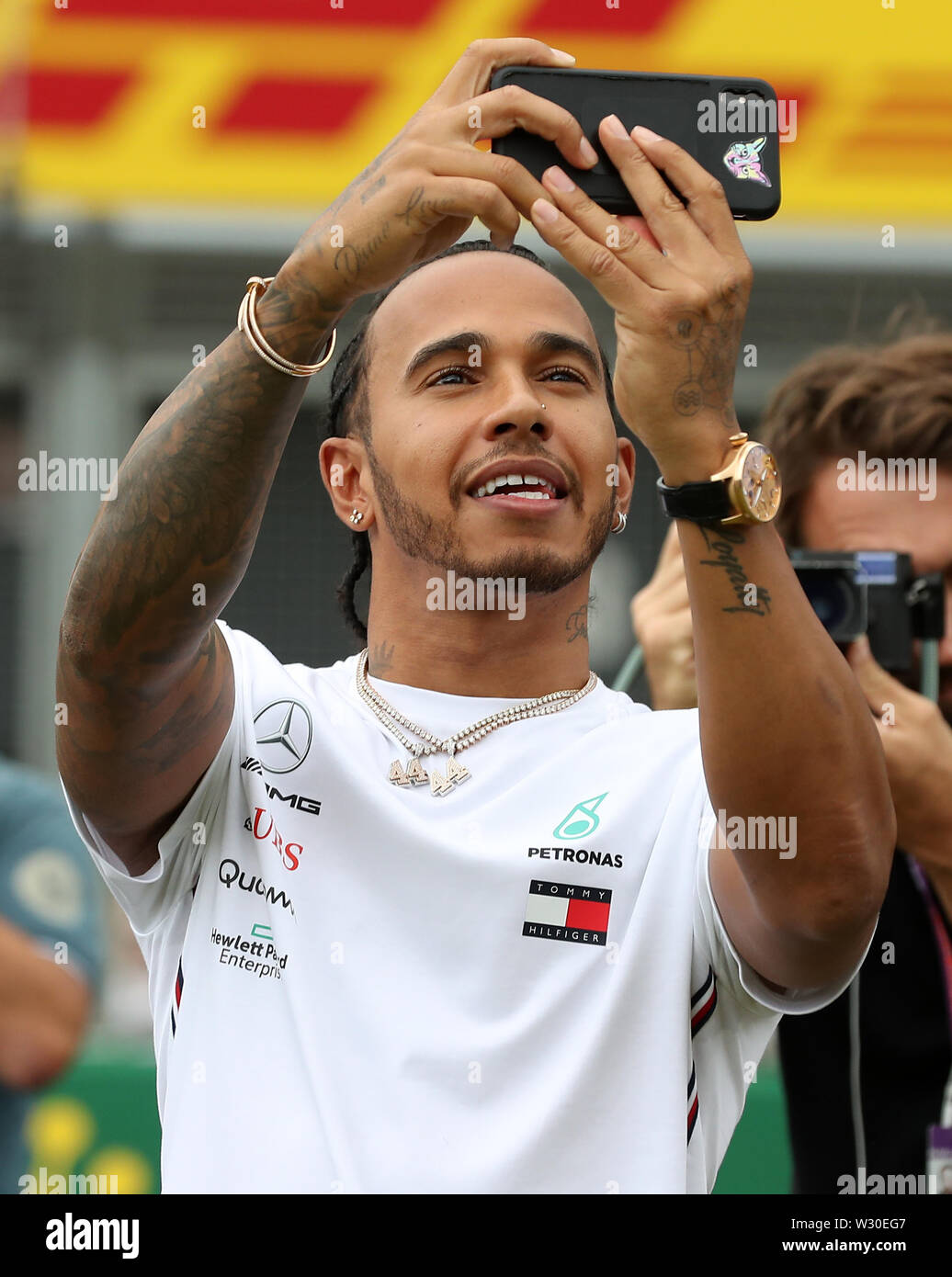 Formula one motor racing british grand prix preview day hi-res stock ...