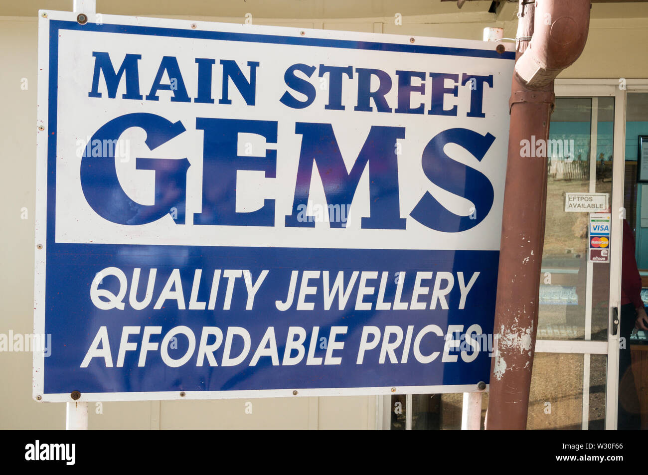 A gem shop on Main Street in Rubyvale in the Gemfields near Sapphire ...