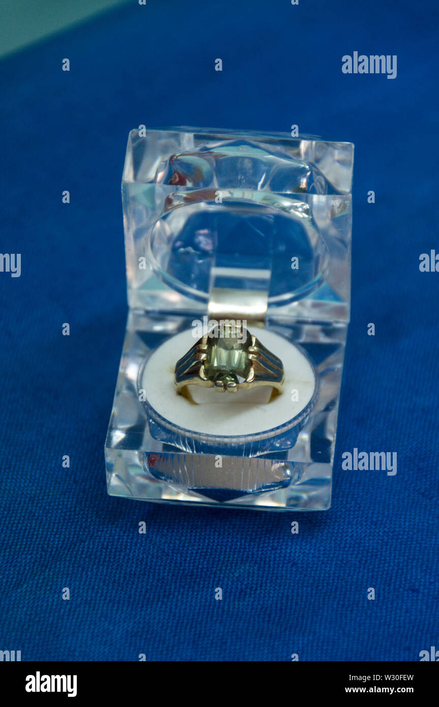 A very rare sapphire stone on a ring is valued at Aus $50,000. The ...