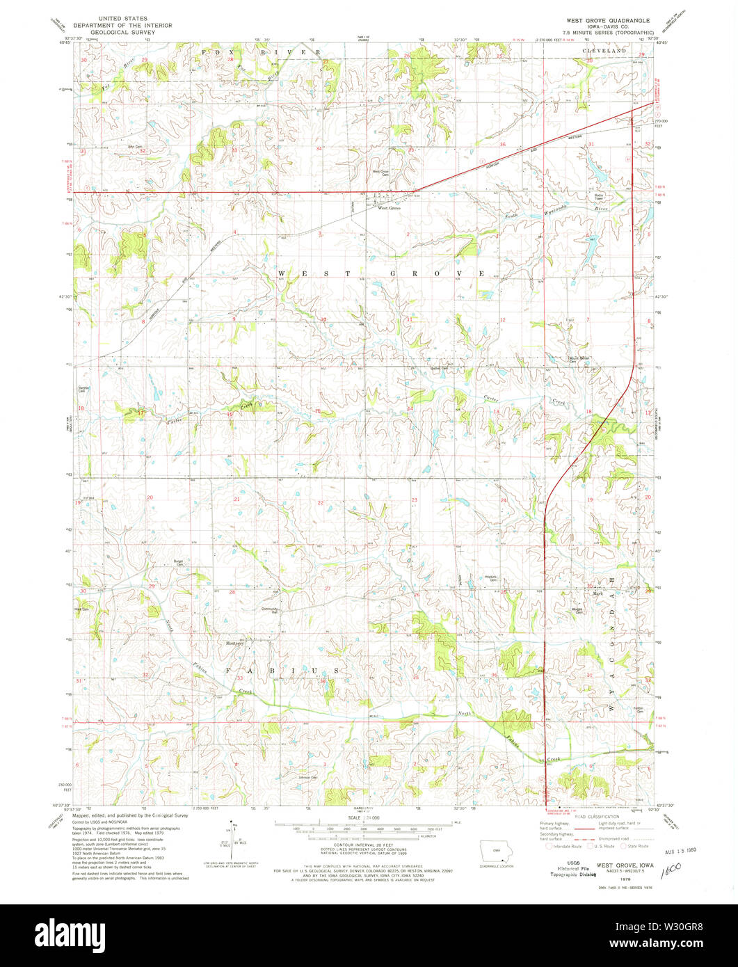 West grove map Cut Out Stock Images & Pictures - Alamy