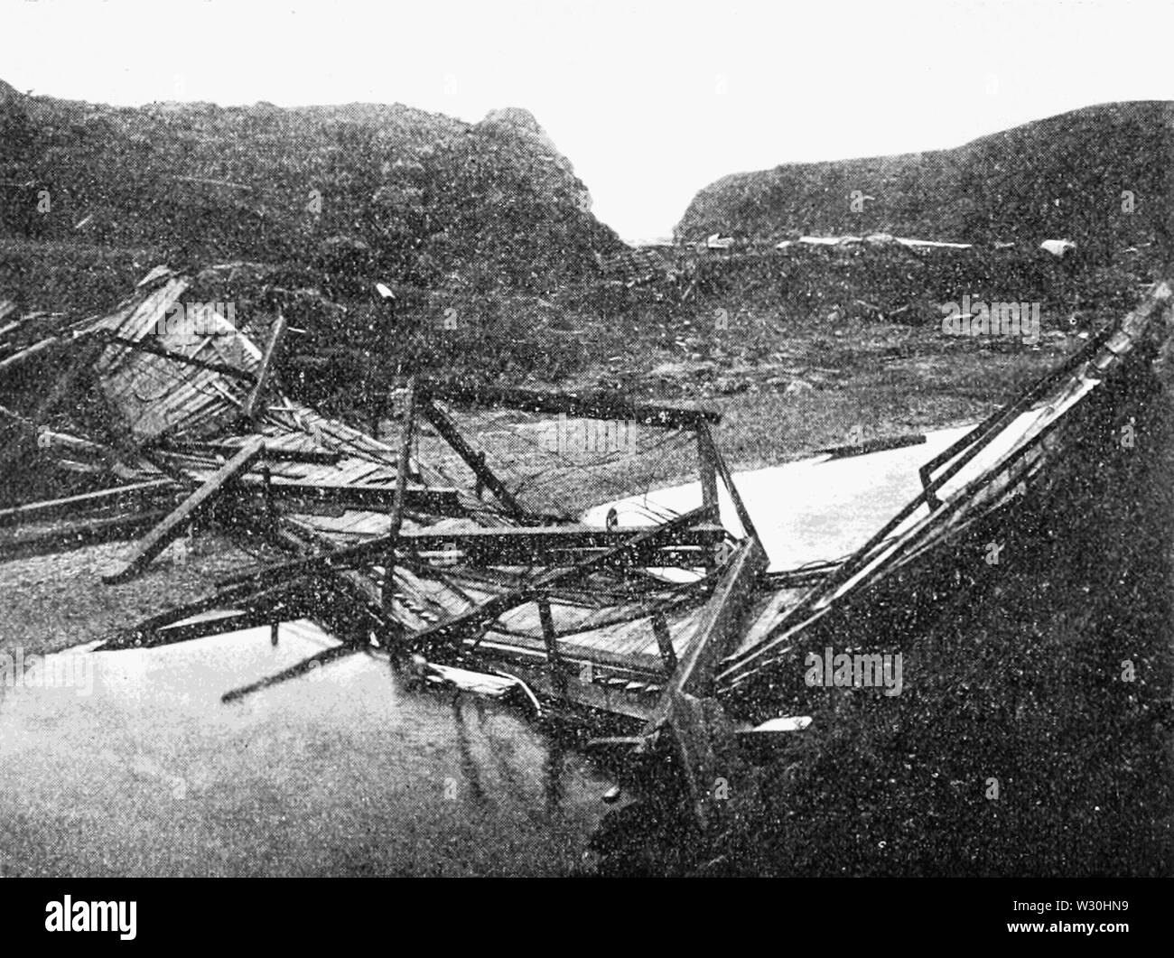 PSM V69 D296 Earthquake rift under the alder creek bridge in mendocino ...