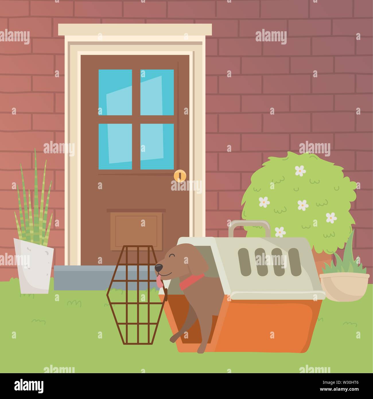 Dog cartoon design, Mascot pet animal nature cute and puppy theme ...