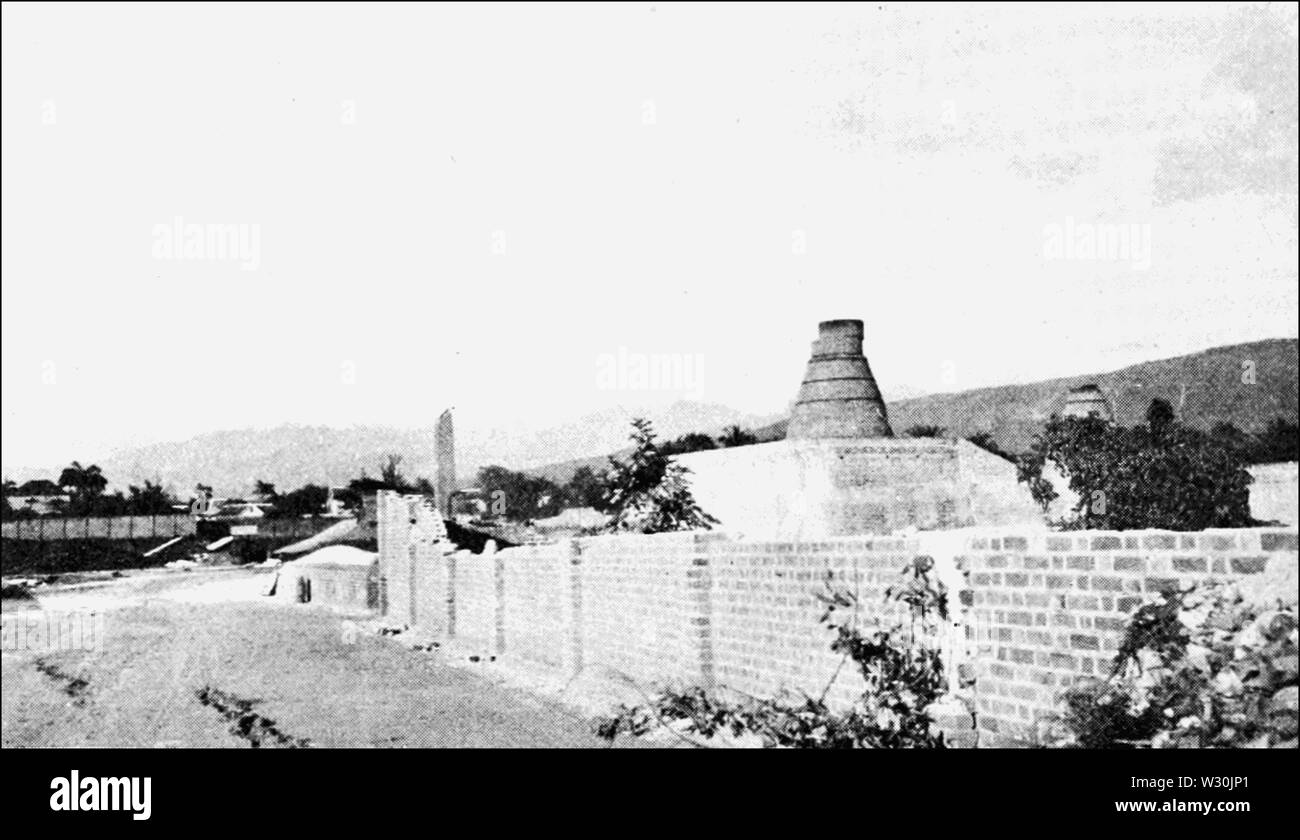 PSM V70 D396 View along the general penitentiary brick wall Stock Photo ...