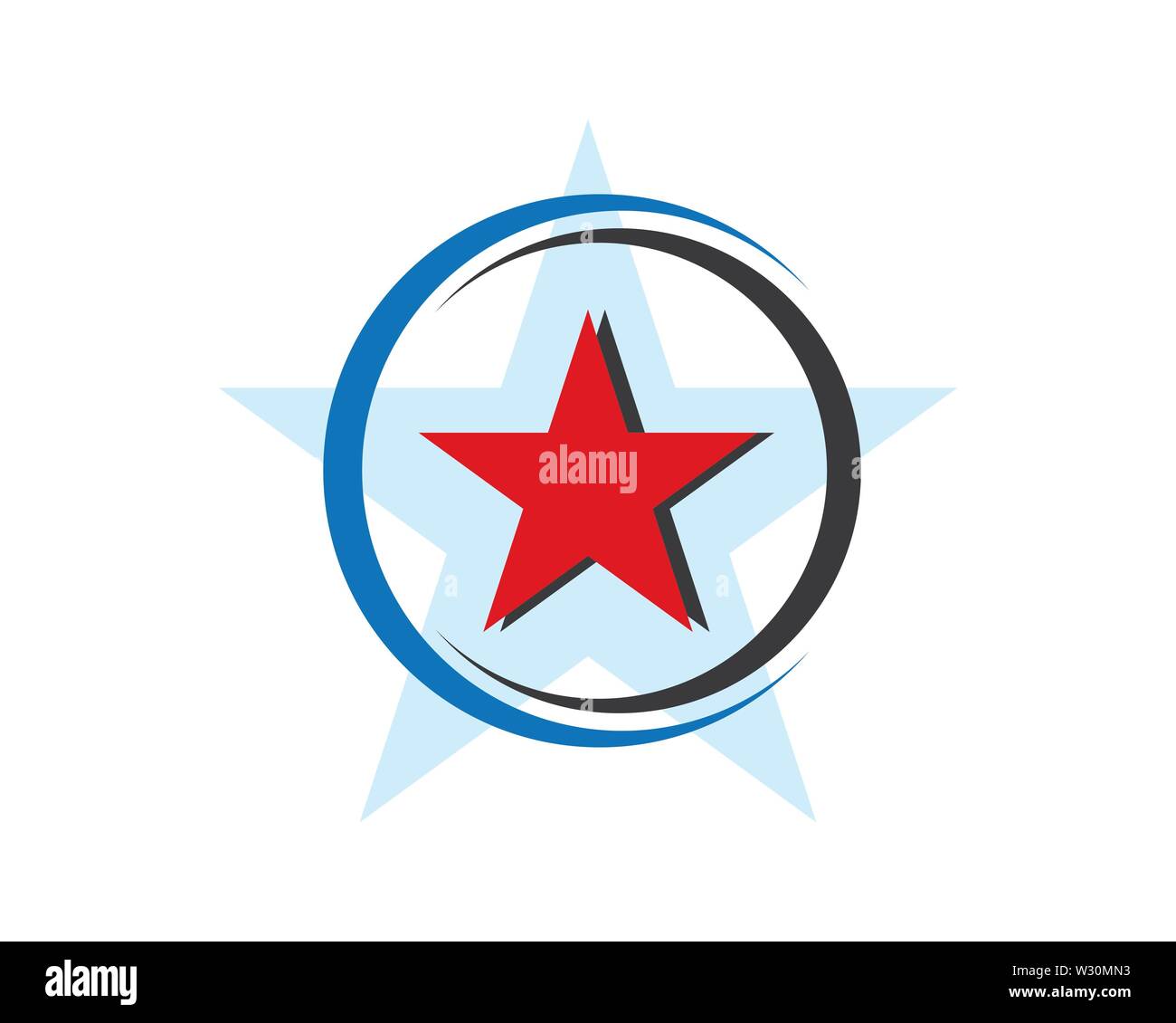 circle and Star icon Template vector illustration design Stock Photo ...