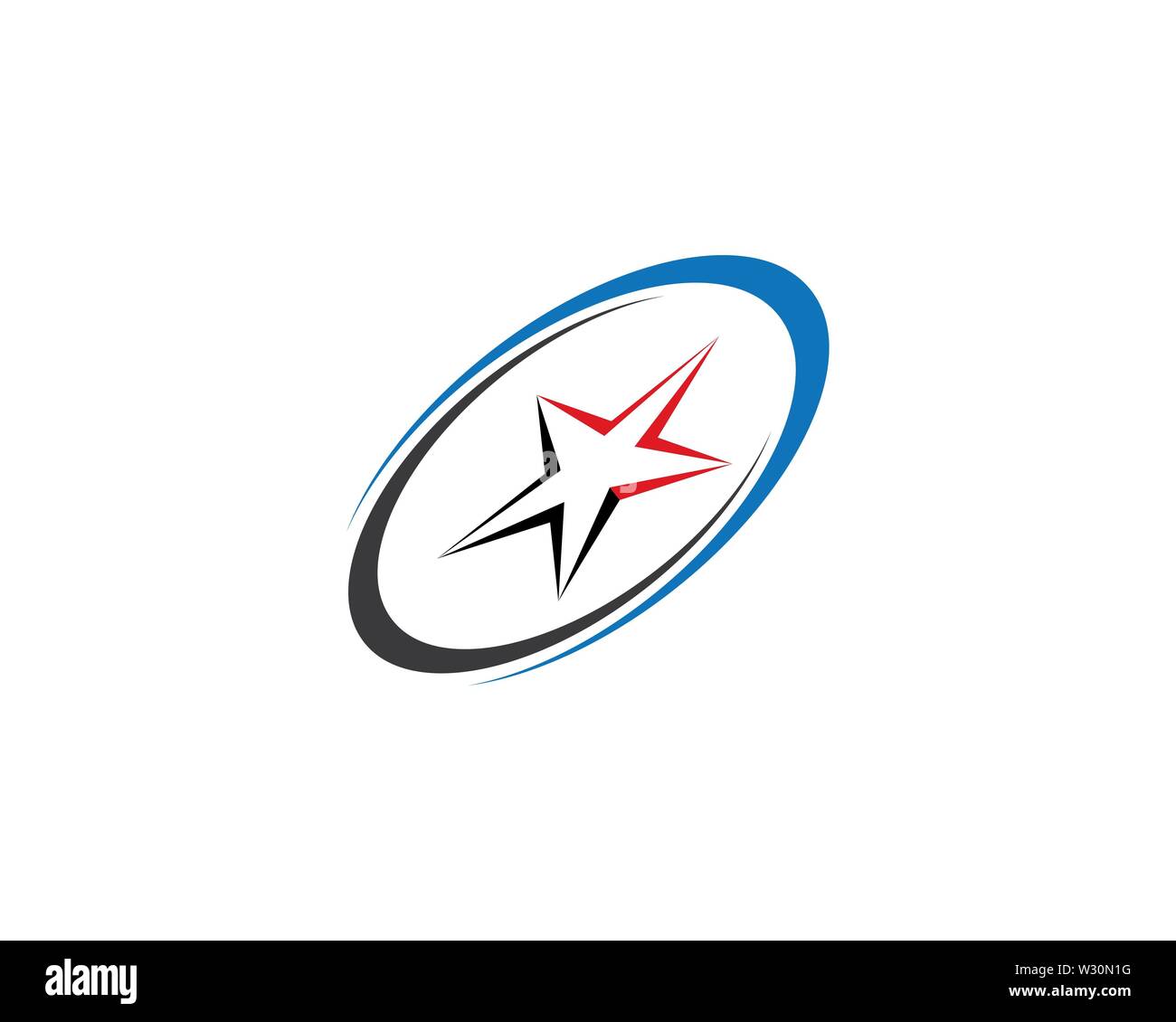 circle and Star icon Template vector illustration design Stock Photo ...
