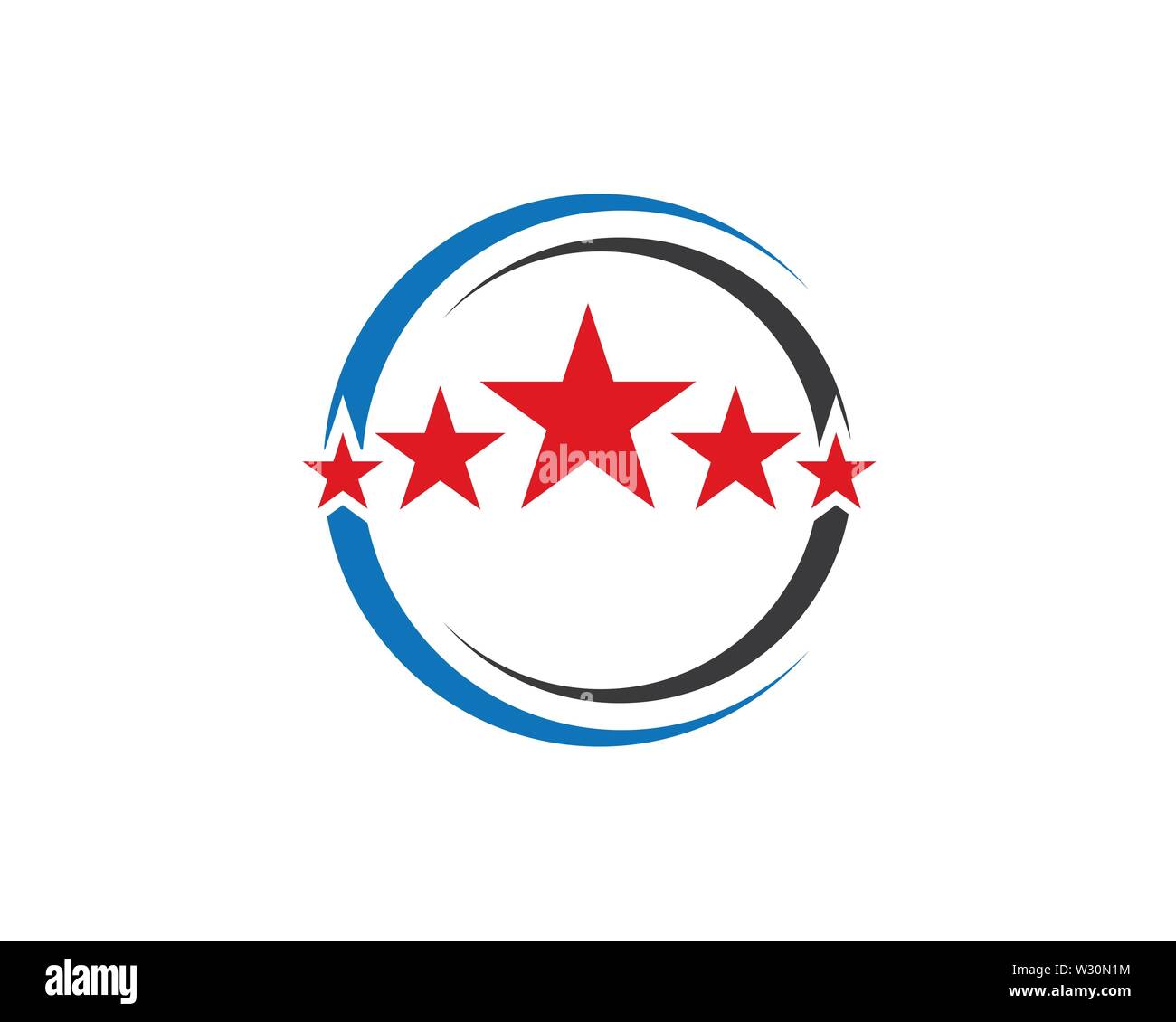 circle and Star icon Template vector illustration design Stock Photo ...