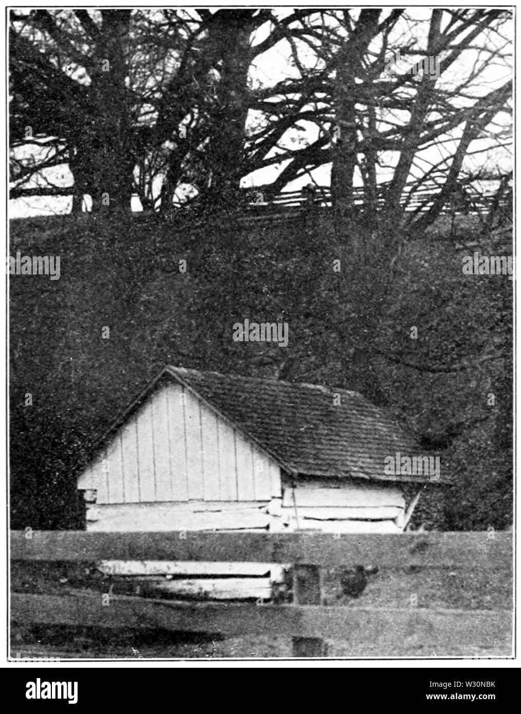 Early spring house Black and White Stock Photos & Images - Alamy