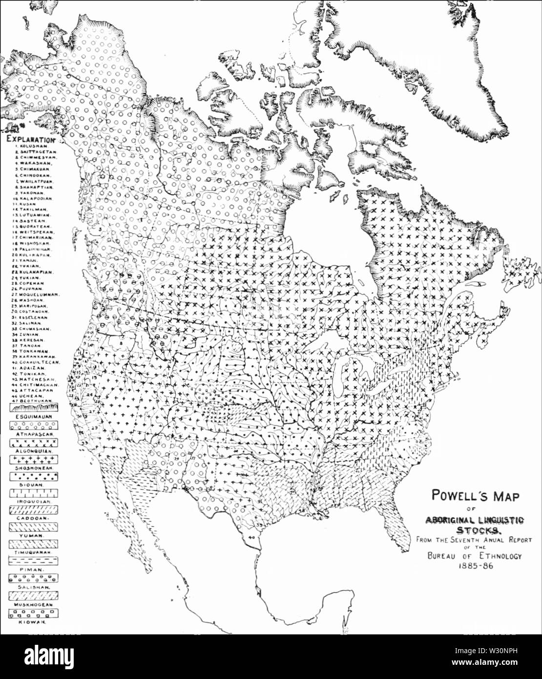 Powell map hi-res stock photography and images - Alamy